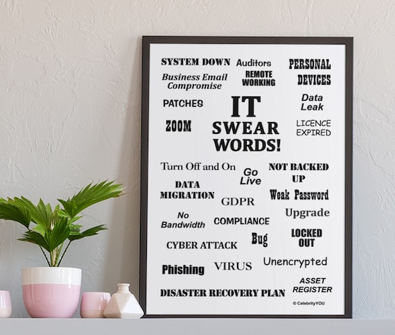 Information Technology Swear Words PRINTABLE IT Poster | Etsy