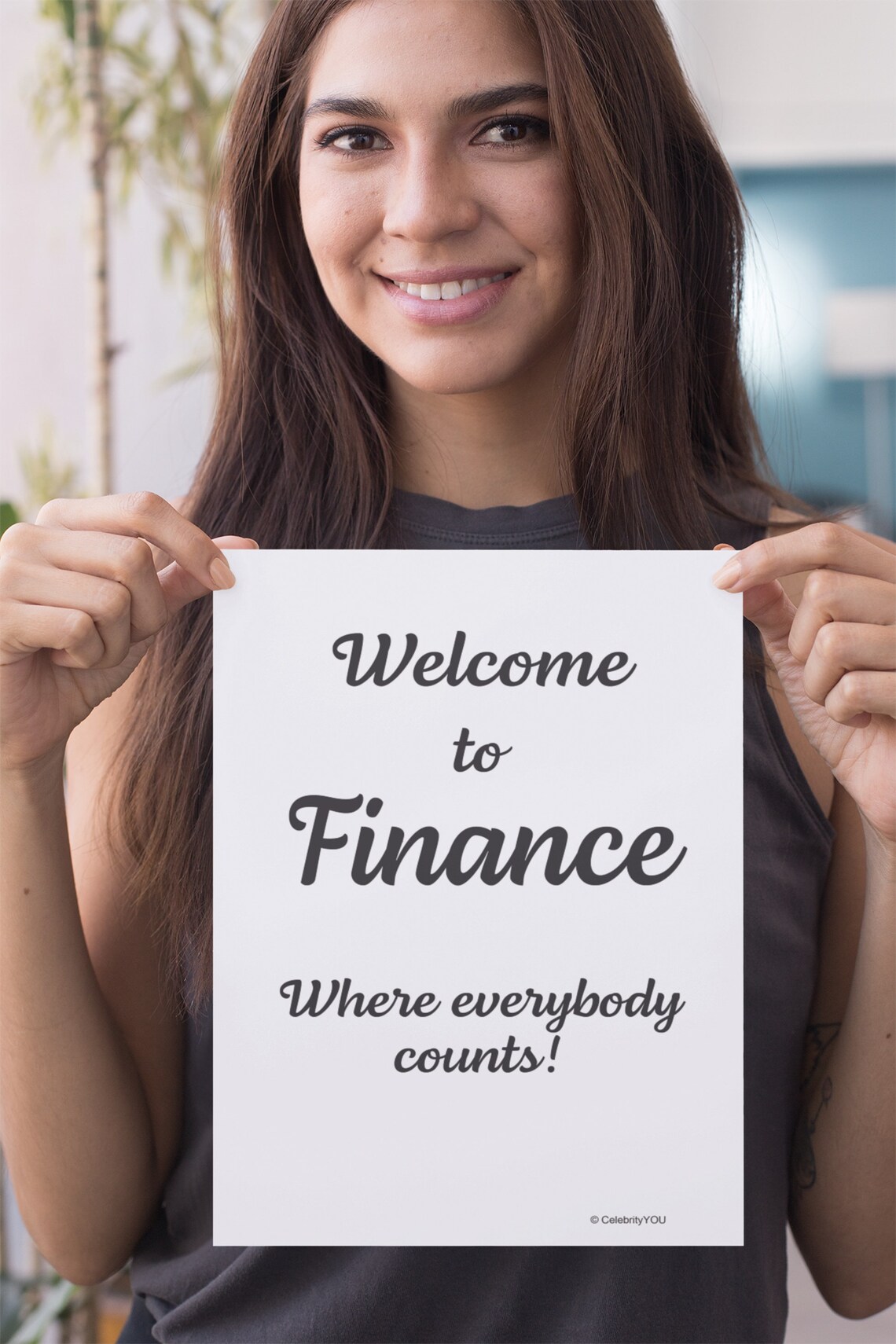 Welcome to Finance PRINTABLE Accounting Office Sign, Funny Motivational ...