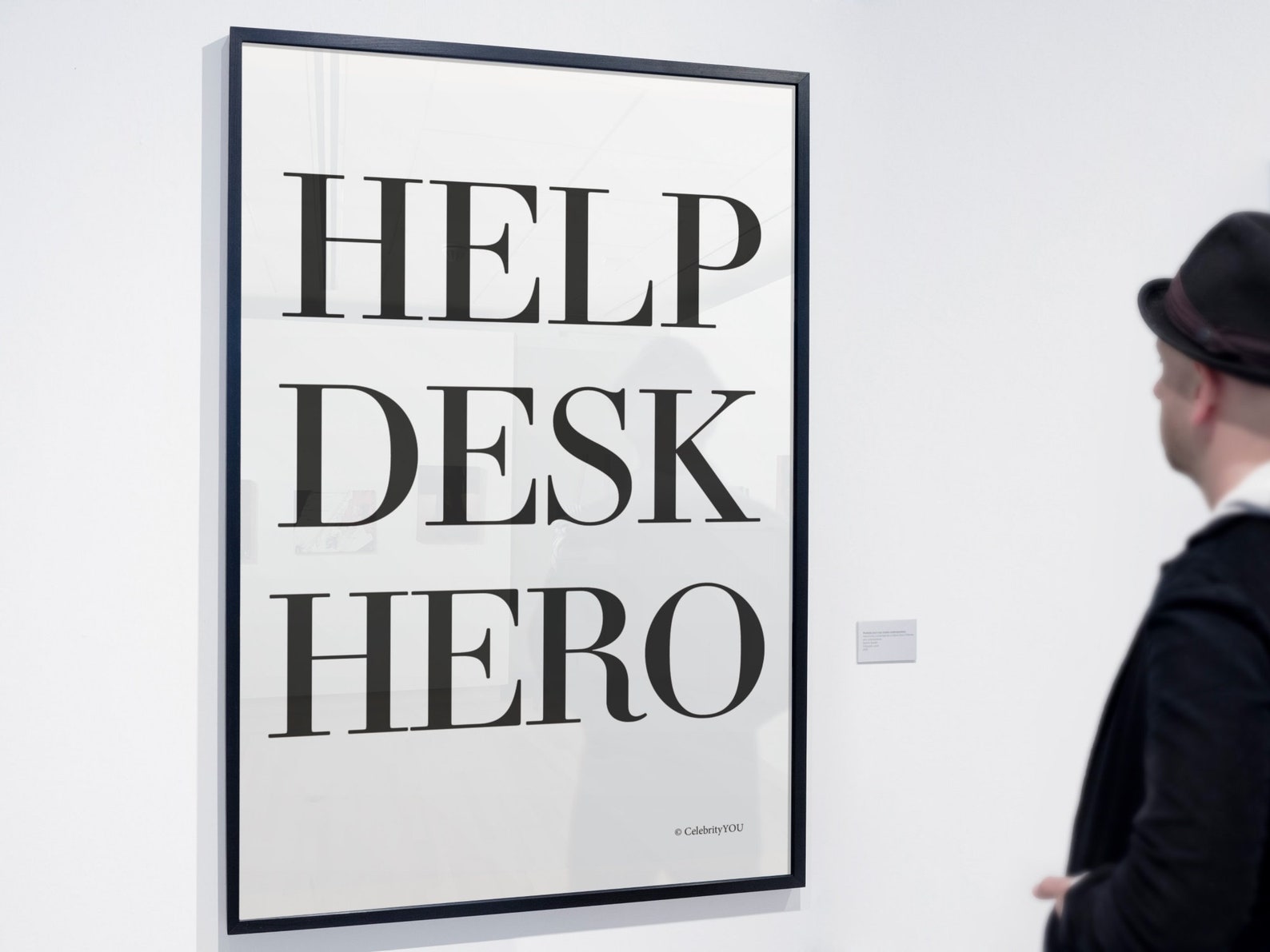 Help Desk Hero PRINTABLE Tech Support Office Sign, IT Techie Worker ...