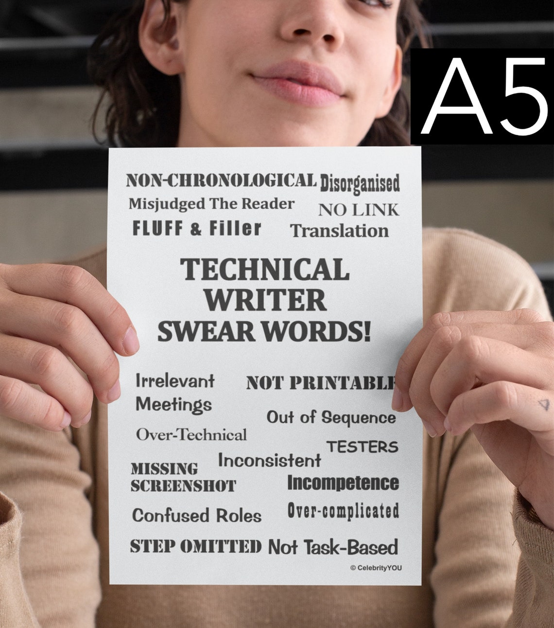 Technical Writer Swear Words PRINT Home Office Decor - Etsy