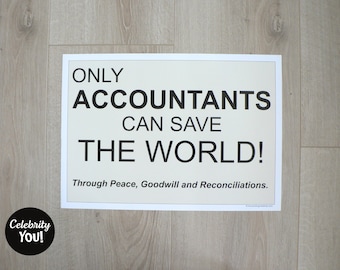 Funny Accountant Definition Wall Art Funny Accountant Poster Accountant ...