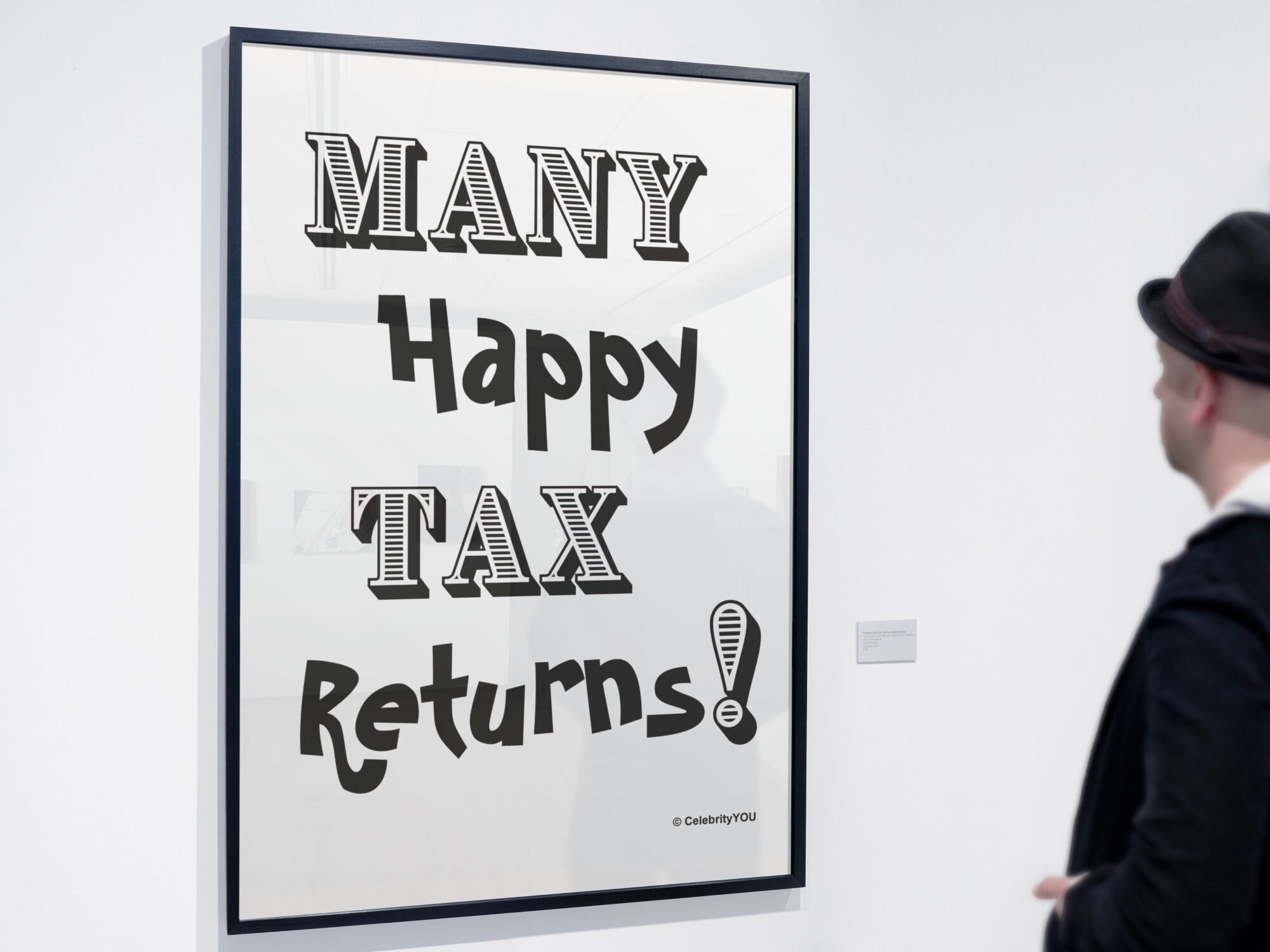 Happy Tax Returns PRINTABLE Tax Season Sign, CPA Gift Idea, Home Office ...