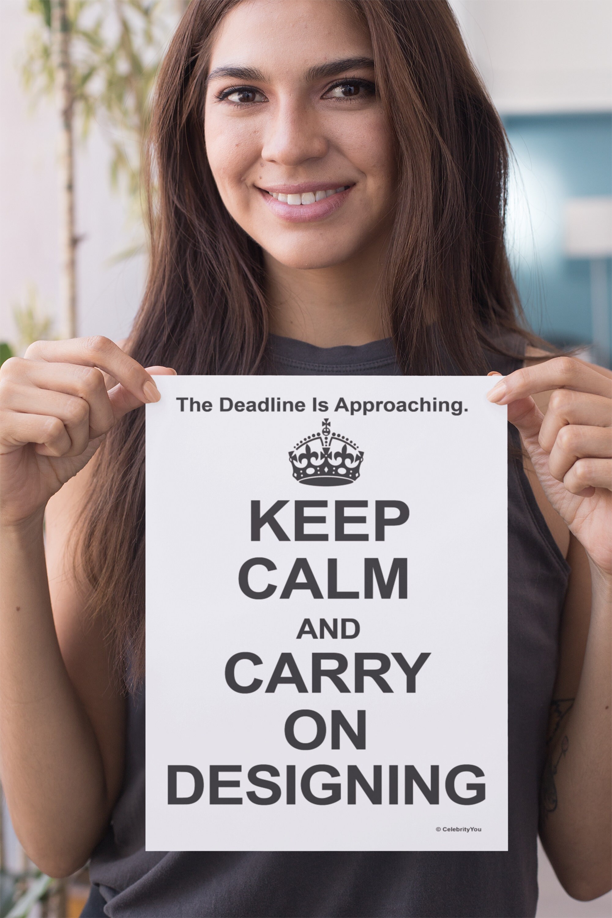 Keep Calm Designing PRINTABLE Studio Decor, Funny Graphic Designer Gift ...