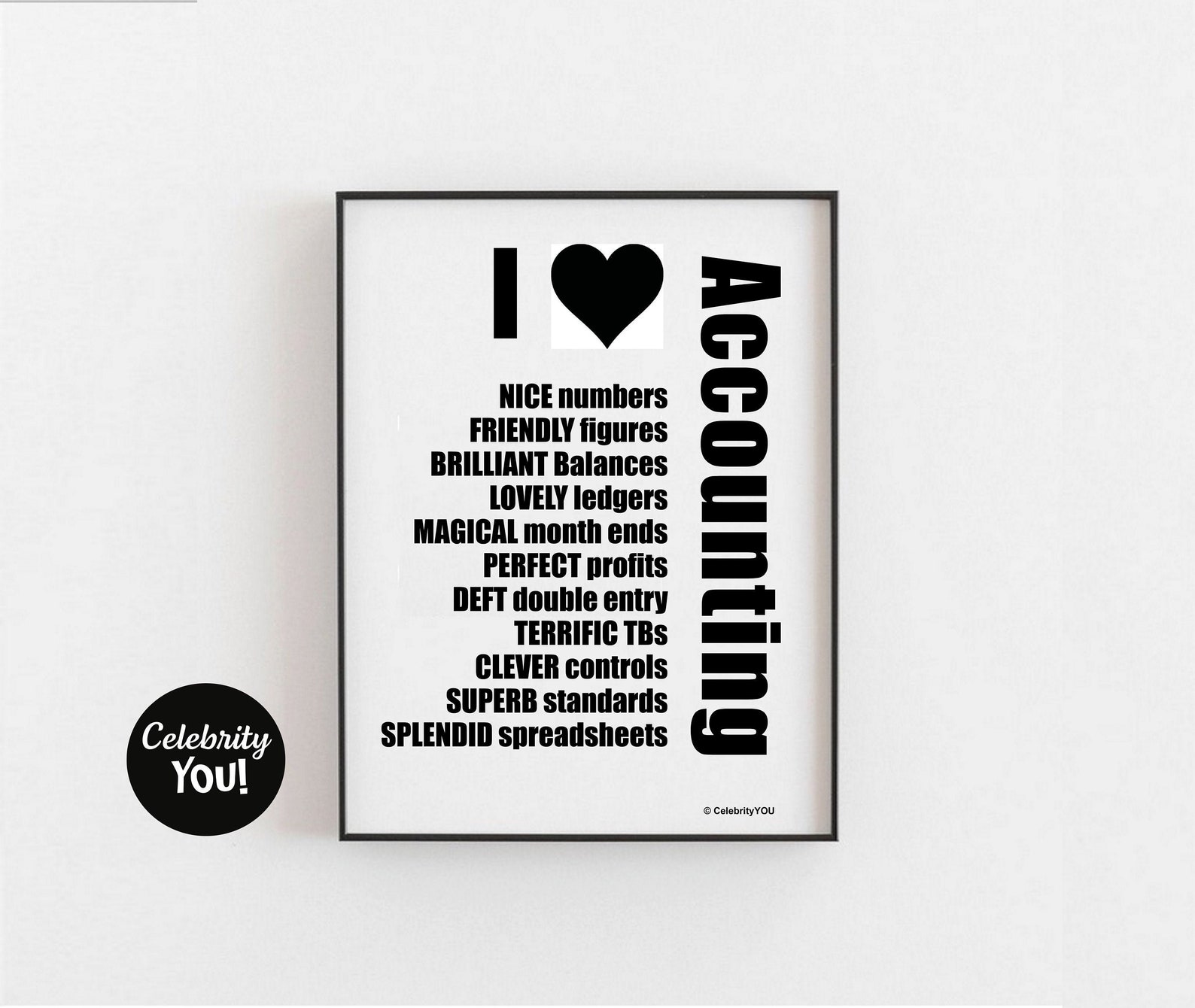 Reasons I Love Accounting PRINTABLE Office Decor Sign Funny | Etsy