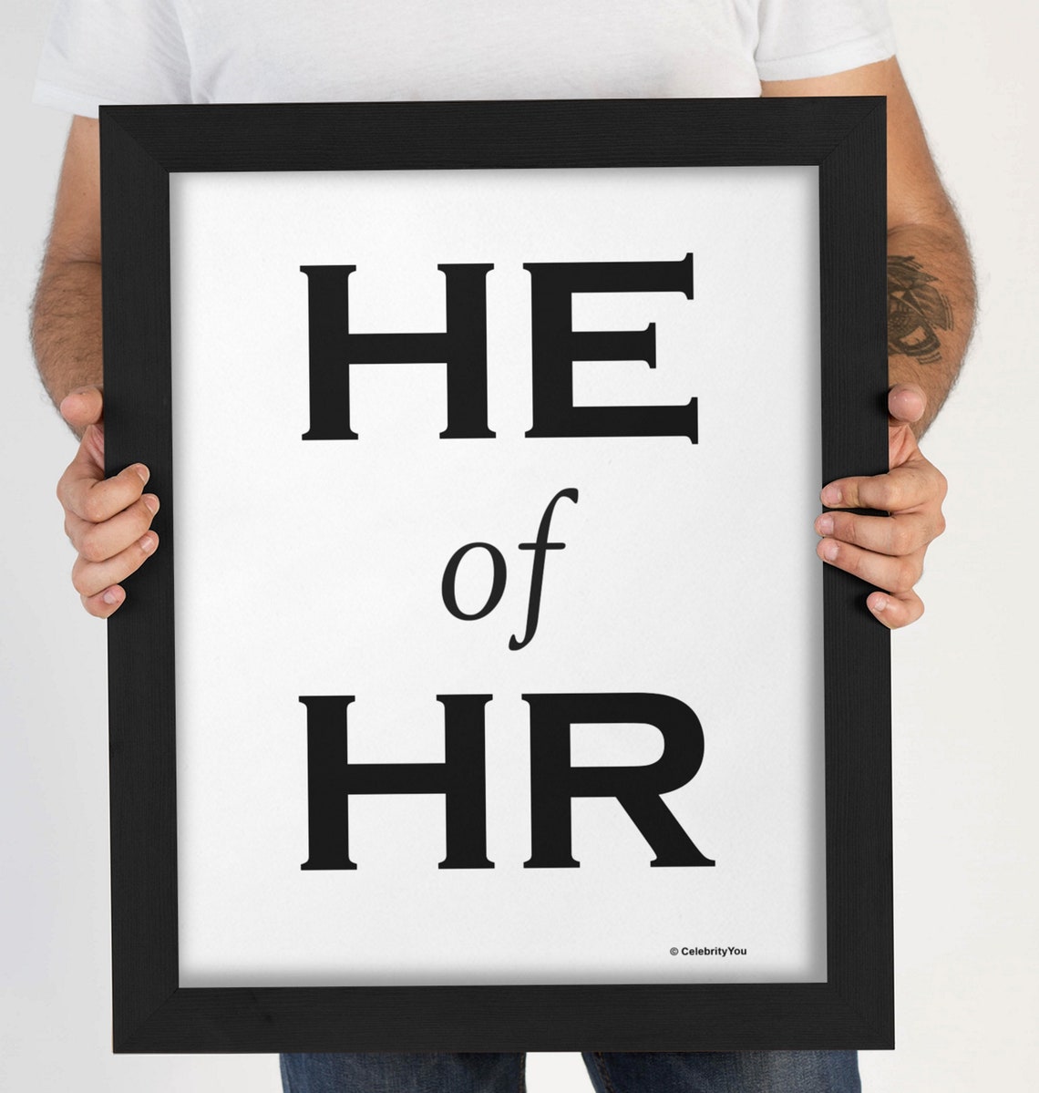 He of HR PRINTABLE Human Resources Sign Man Hr Manager Gift | Etsy