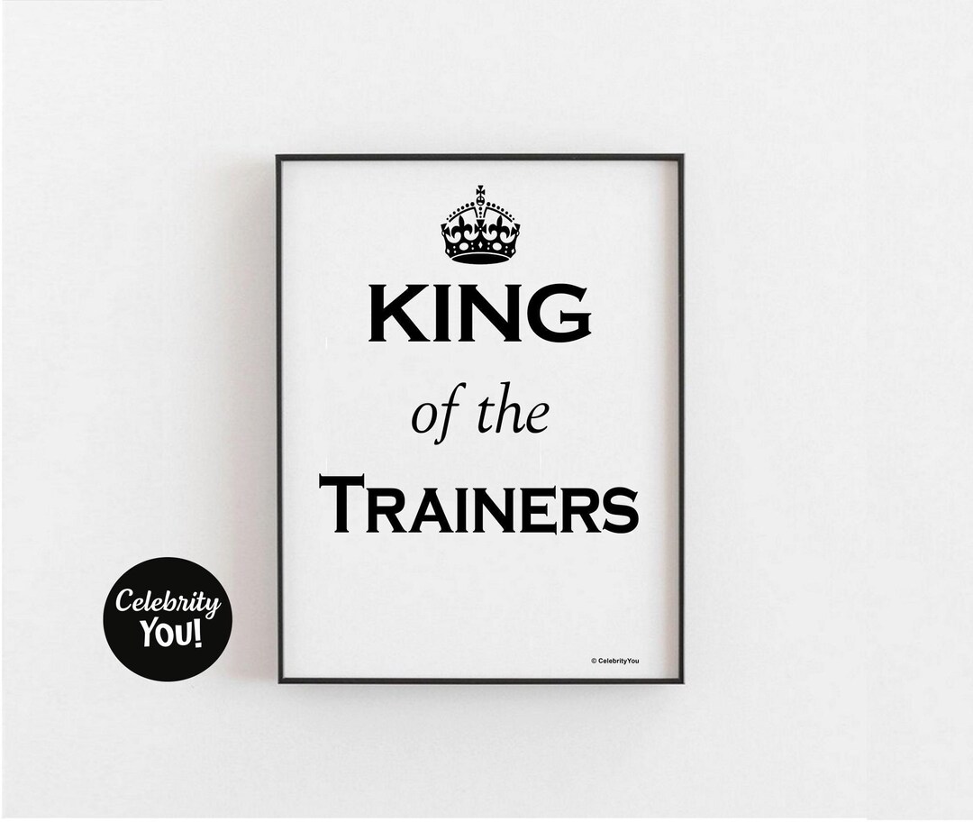 Personal Trainer PRINTABLE Gift, Man Fitness Trainer Thank You, King of ...