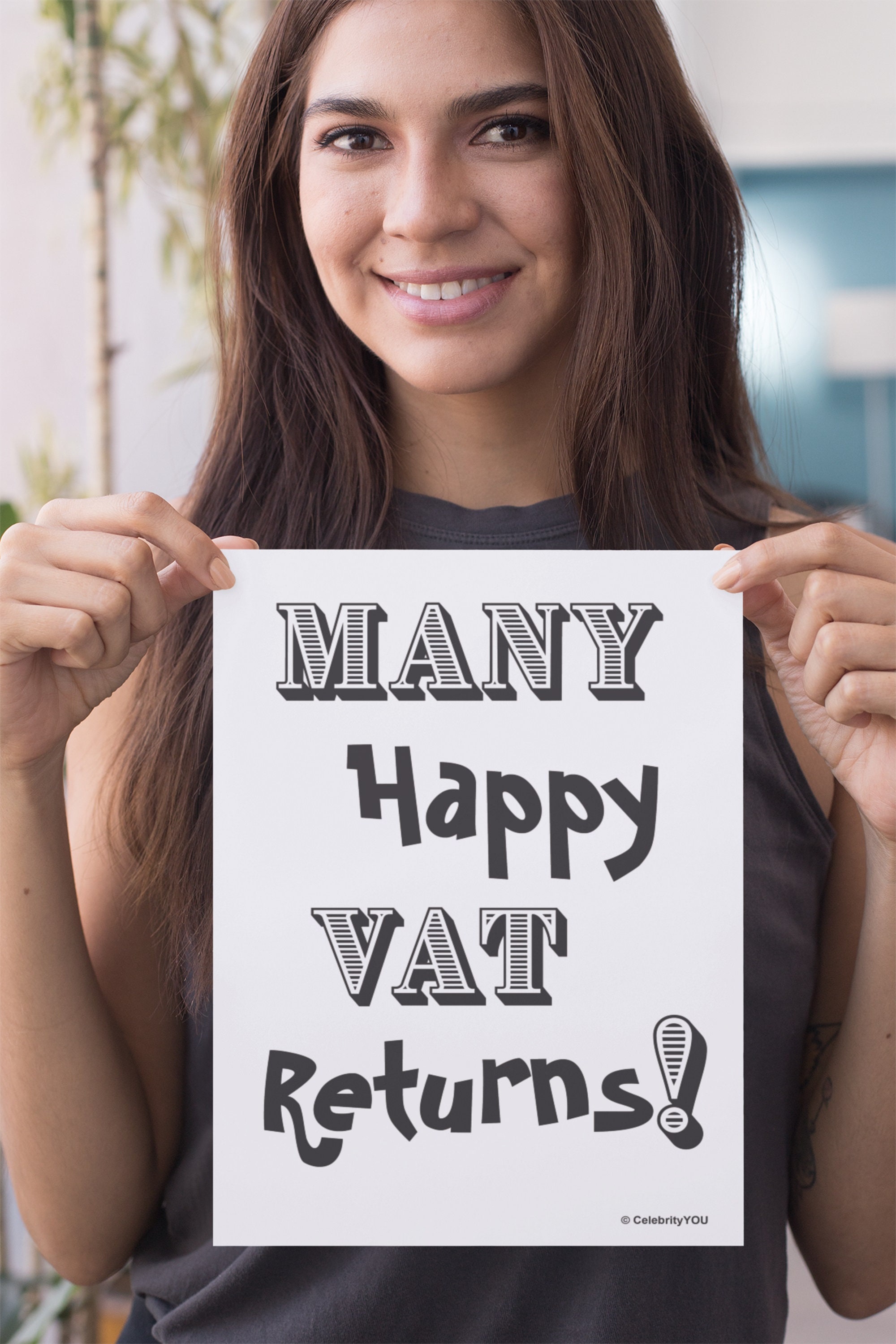 Happy VAT Returns PRINTABLE Tax Office Decor, Funny Accountant ...