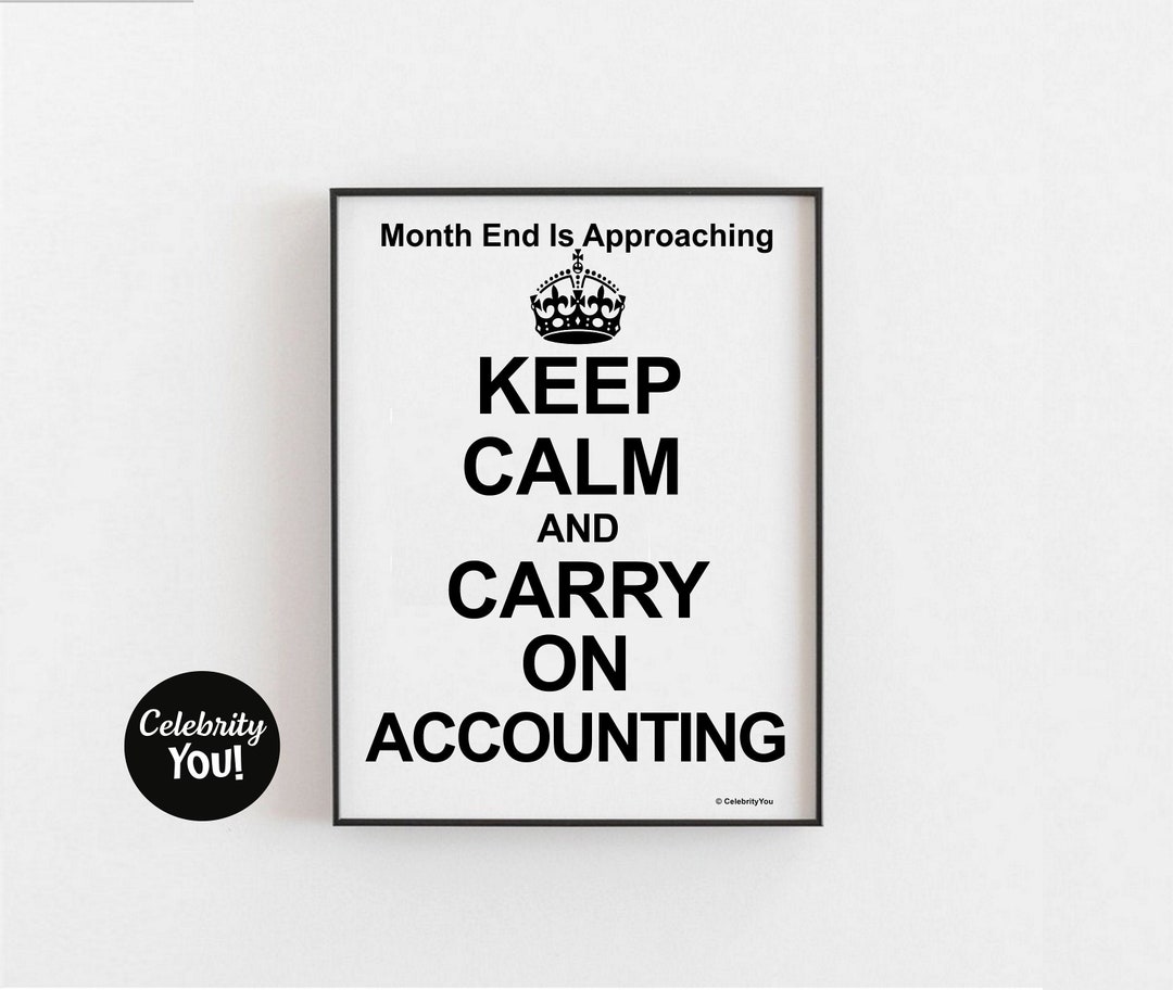Funny Accounting Sign PRINTABLE Office Decor, Accountant Gift ...