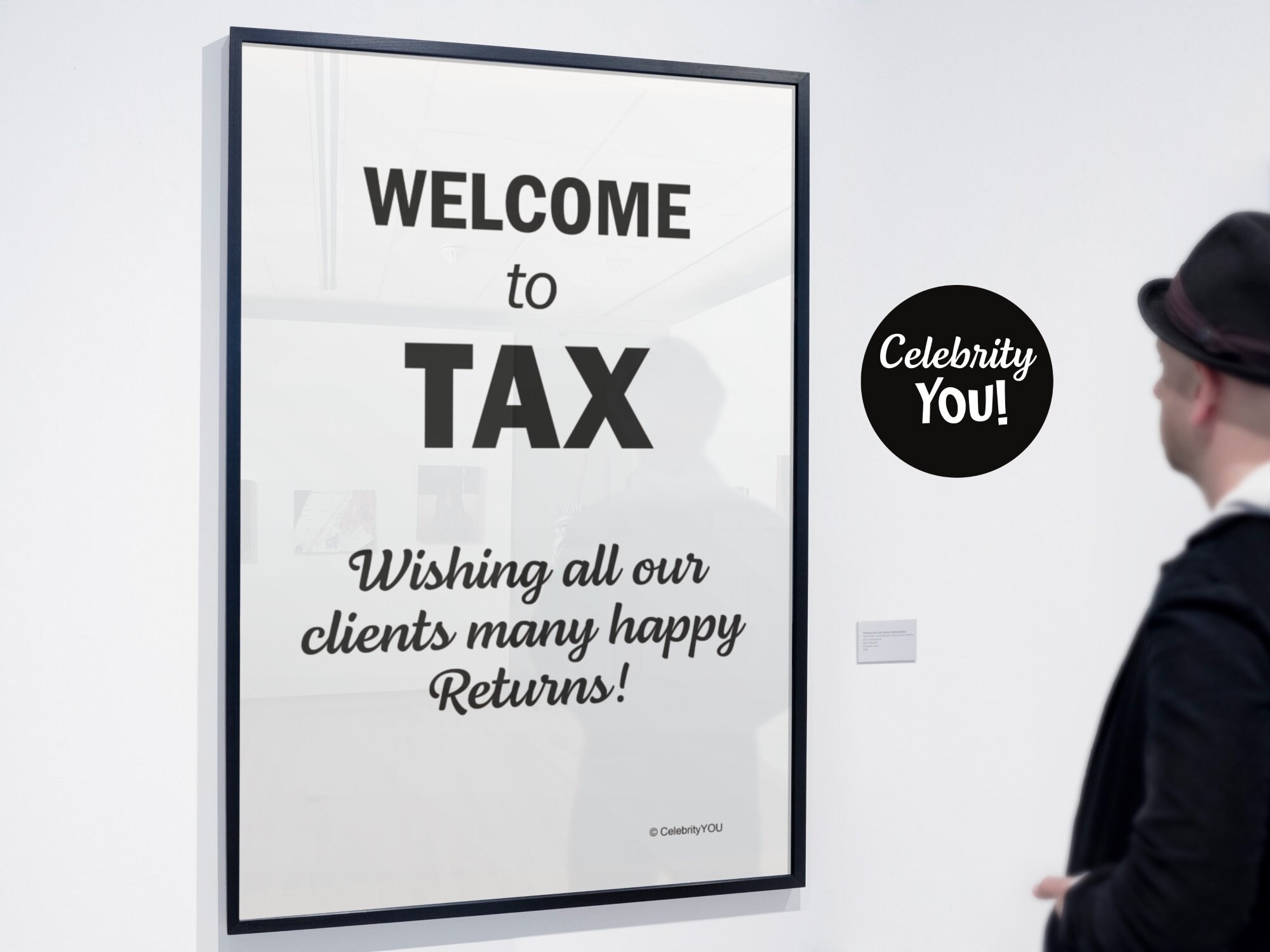 Welcome to Tax Printable Office Sign, Tax Return Quote, Motivational ...