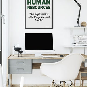 Welcome to Human Resources PRINTABLE HR Department Sign | Etsy