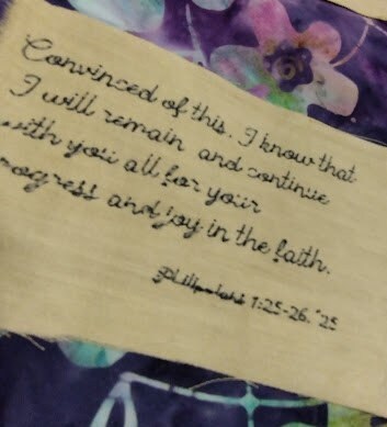 Scripture Printed on Coffee Stained Cotton Fabric - Etsy