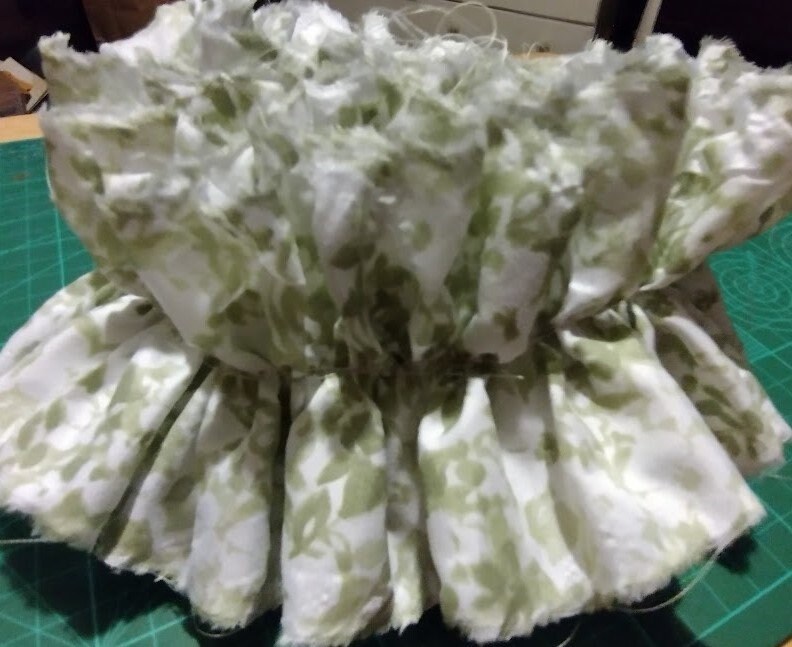 Fabric Ruffle 1 Yard. Sage Green Ruffle. Junk Journal Ruffle - Etsy
