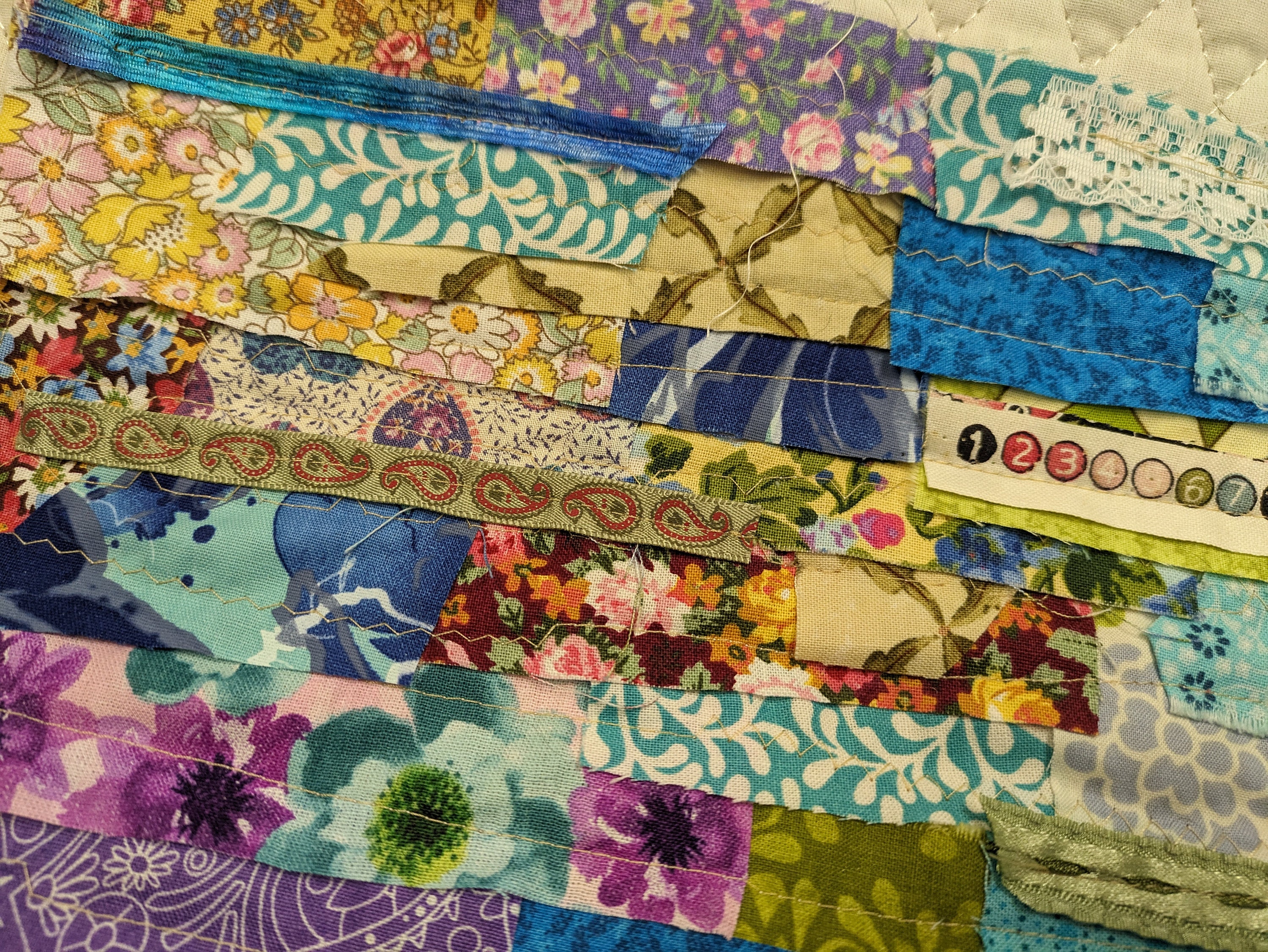 Fabric Collage. Fabric Art. Create Snippets, Adorn Corners. Cover ...