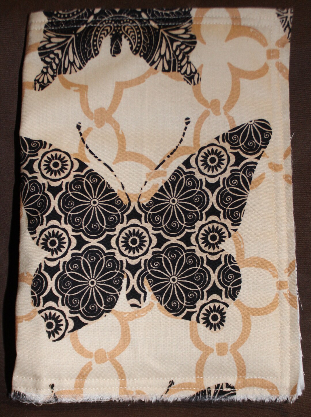 Butterfly Fabric Junk Journal Cover: Boho Scrapbook Cover (14x9") - Etsy