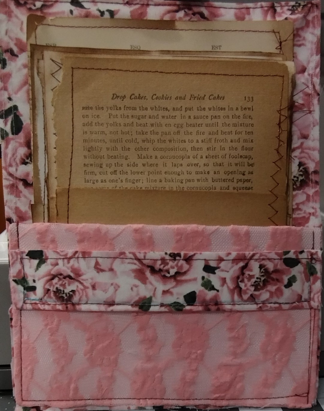 Book Pockets for Junk Journals. 10 Pockets in a Shabby-chic Pocket ...