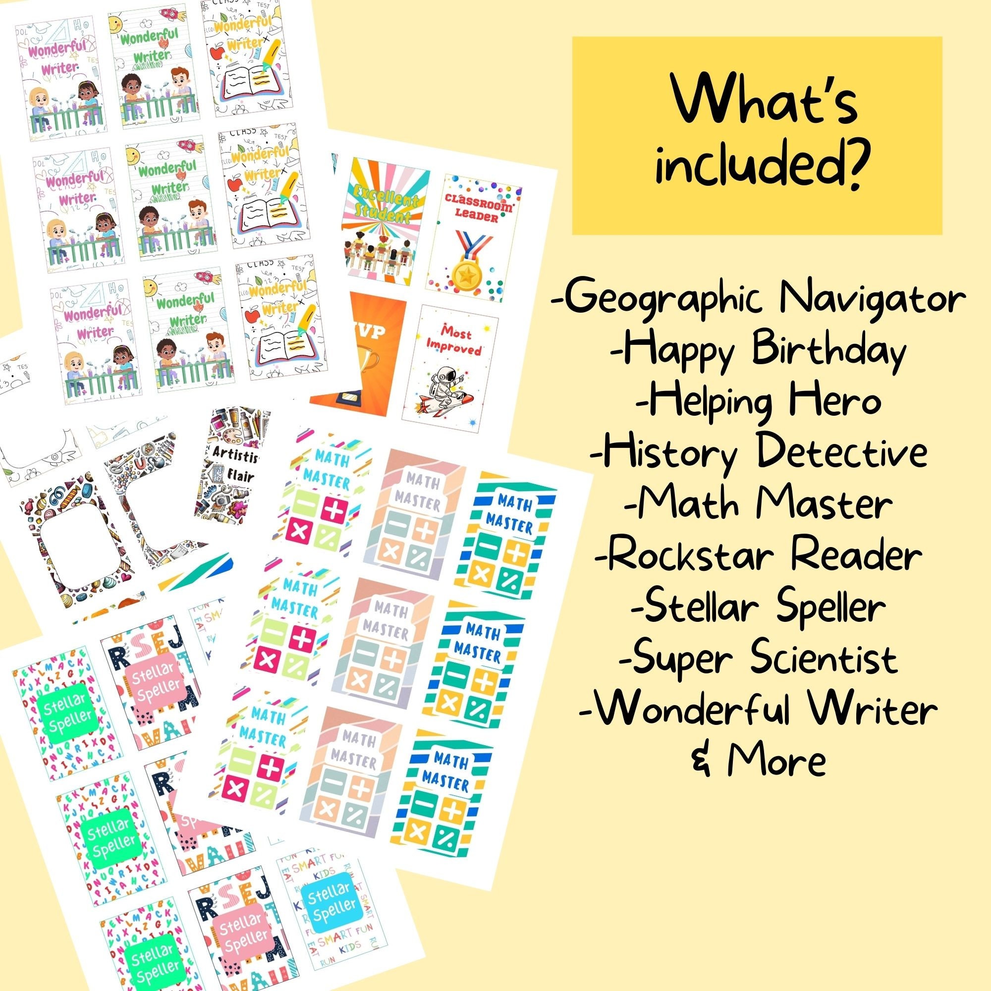 Printable Brag Tags for Kids | Student Classroom Rewards | Behavior ...