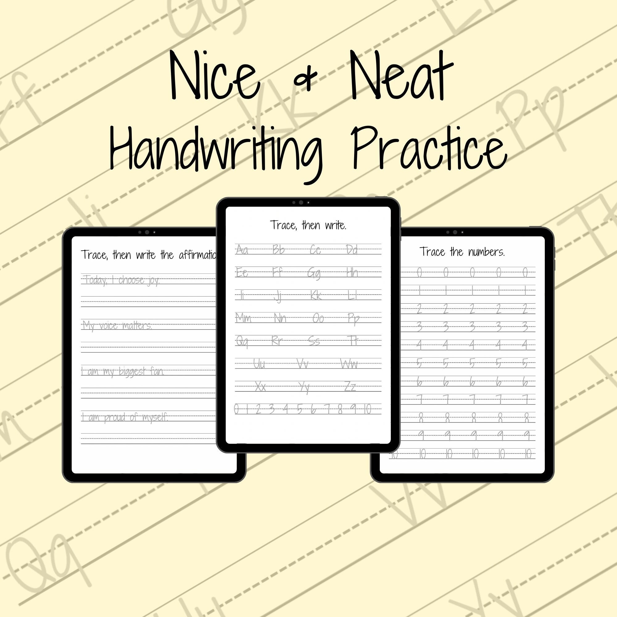 Neat Handwriting Worksheets | Alphabet Worksheets | Printable ...