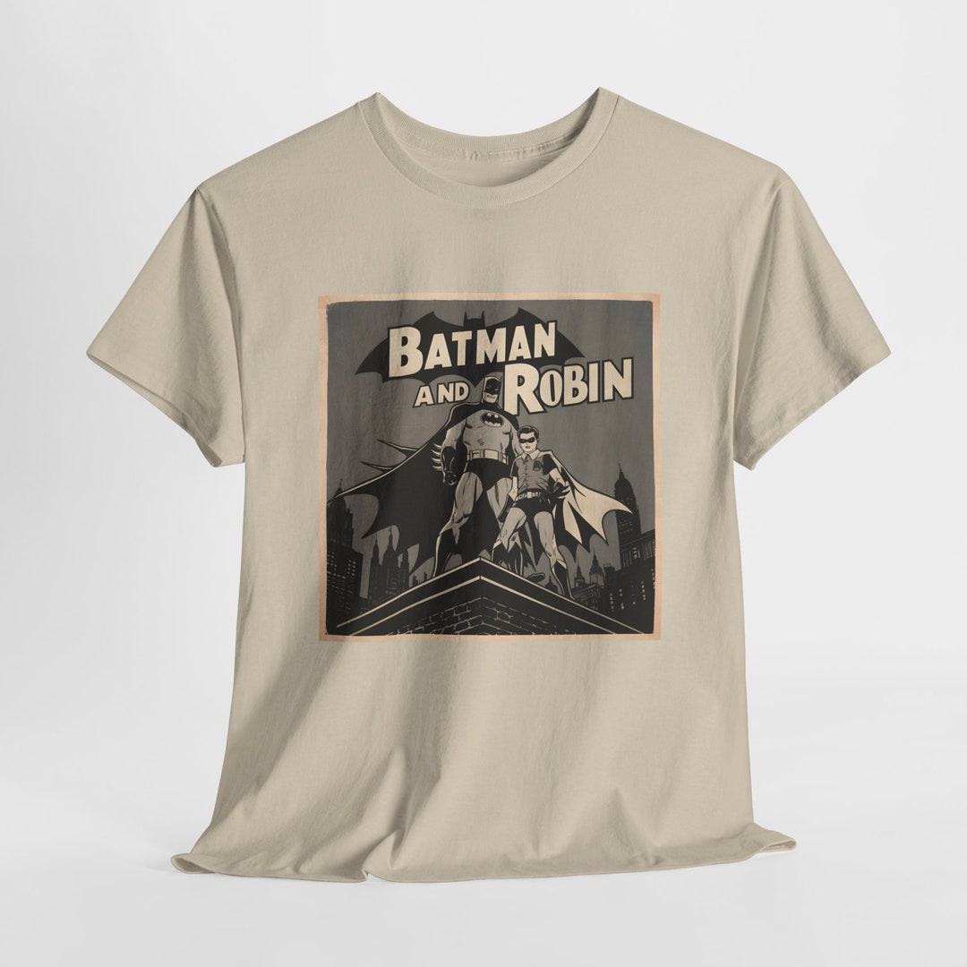 Batman and Robin T-shirt Superhero Shirt Vintage Shirt Gift for Him ...