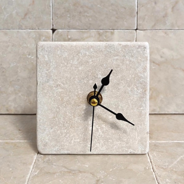 Marble Clock - Etsy