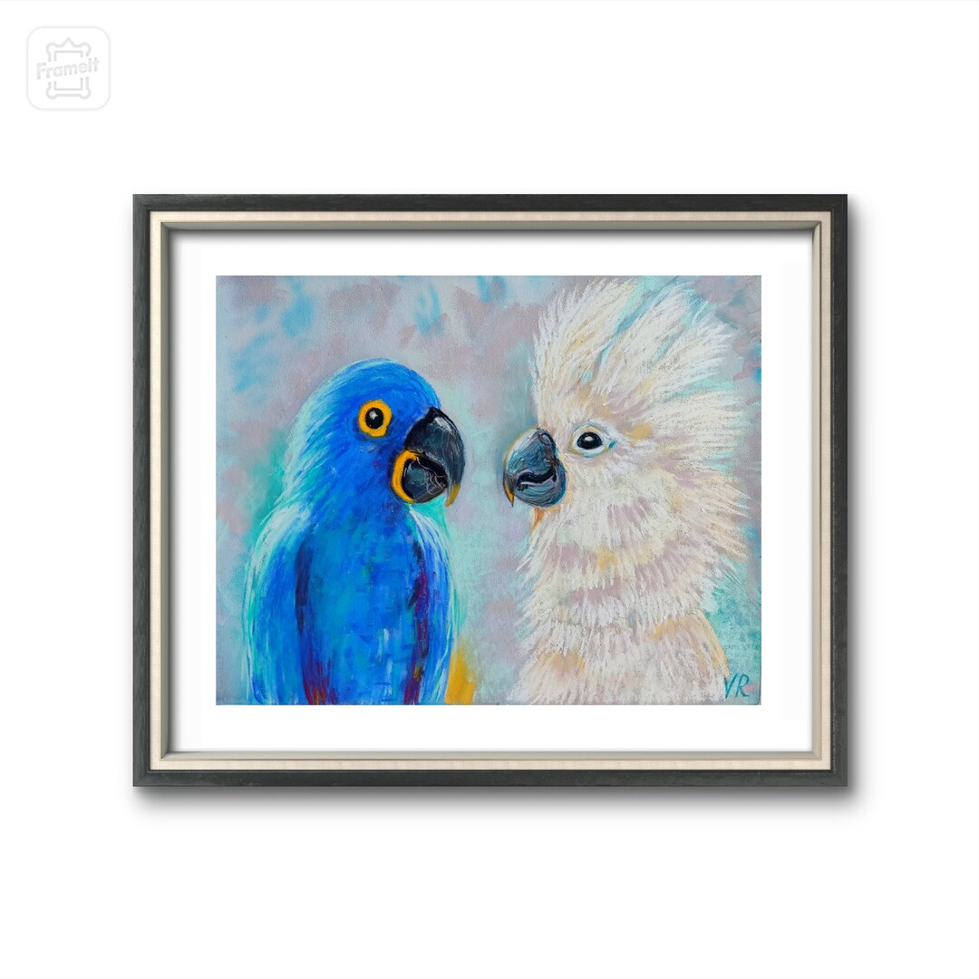 Tthe Talk, Soft Pastels, Parrots - Etsy