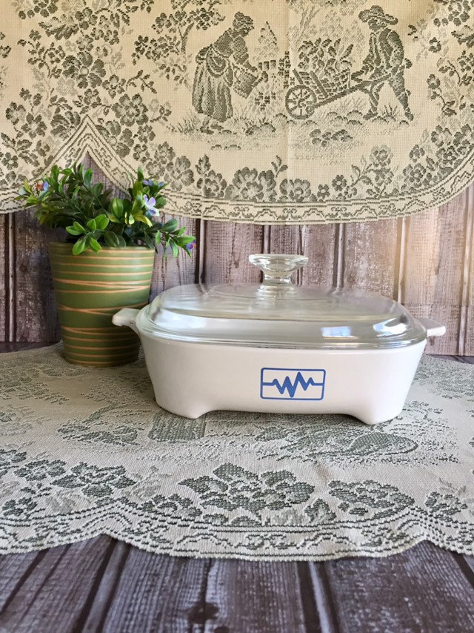 Corning Ware Microwave Brown N Sear Lidded Casserole Dish With Ekg ...