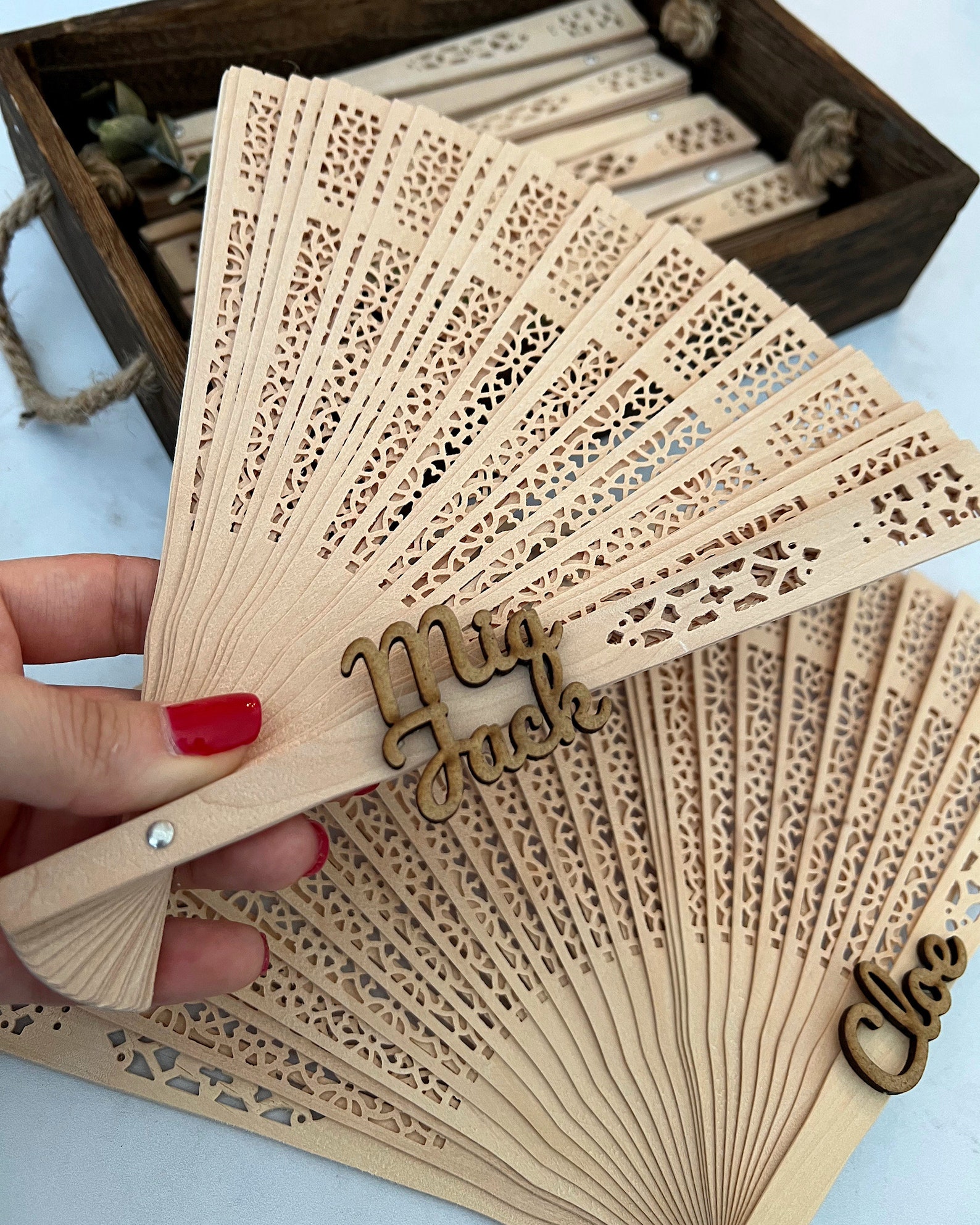 Wooden Hand Fans Wedding Favors for Guests Bridal Shower Gift - Etsy