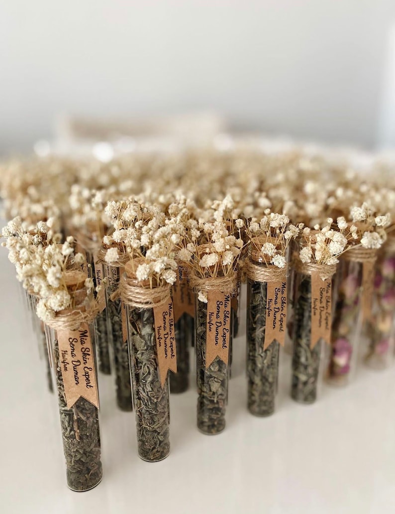 Wedding Tea Favors for Guests Herbal Tea Jars Favors Rustic - Etsy