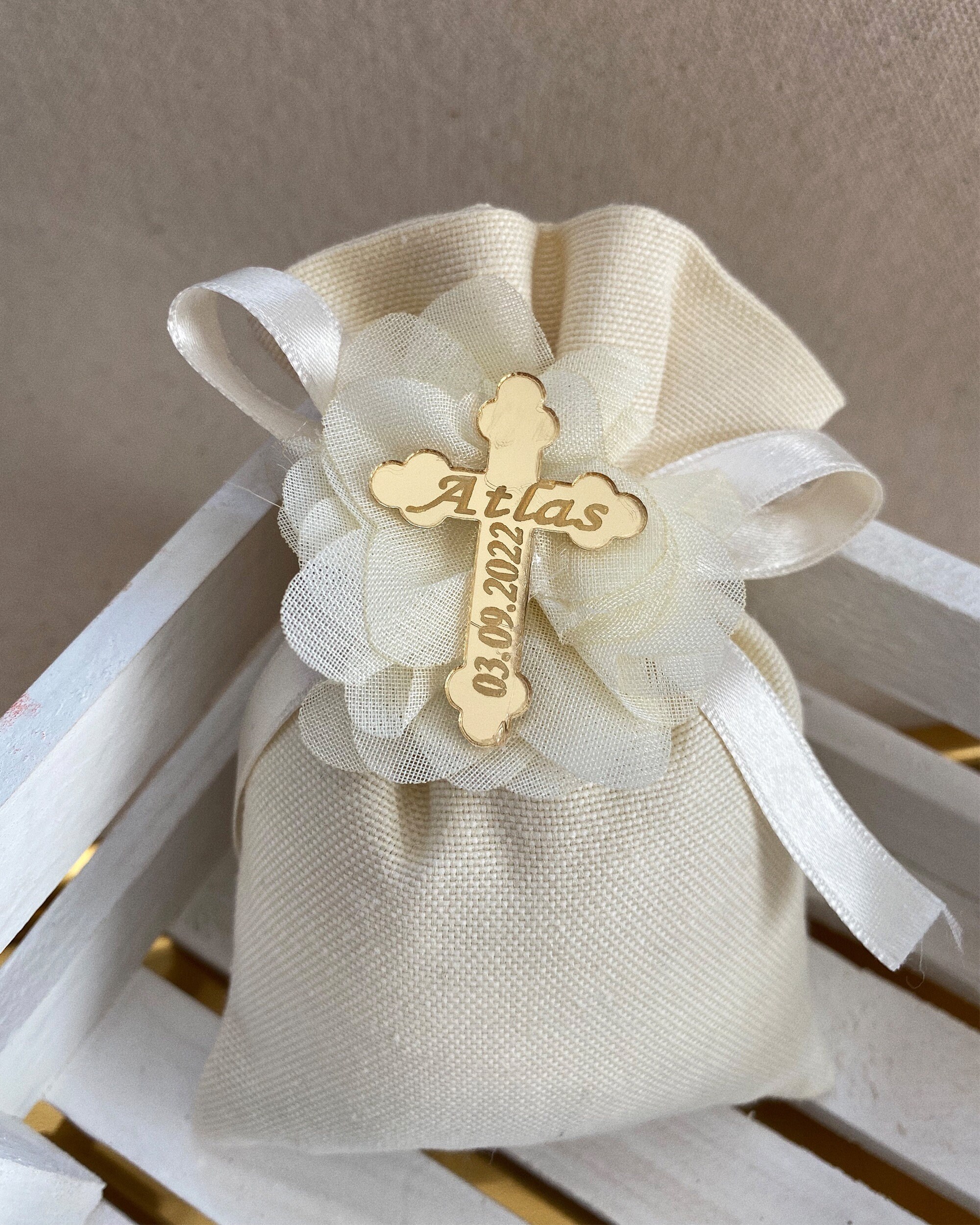 Personalized Baptism Cross Favors First Communion Favors - Etsy