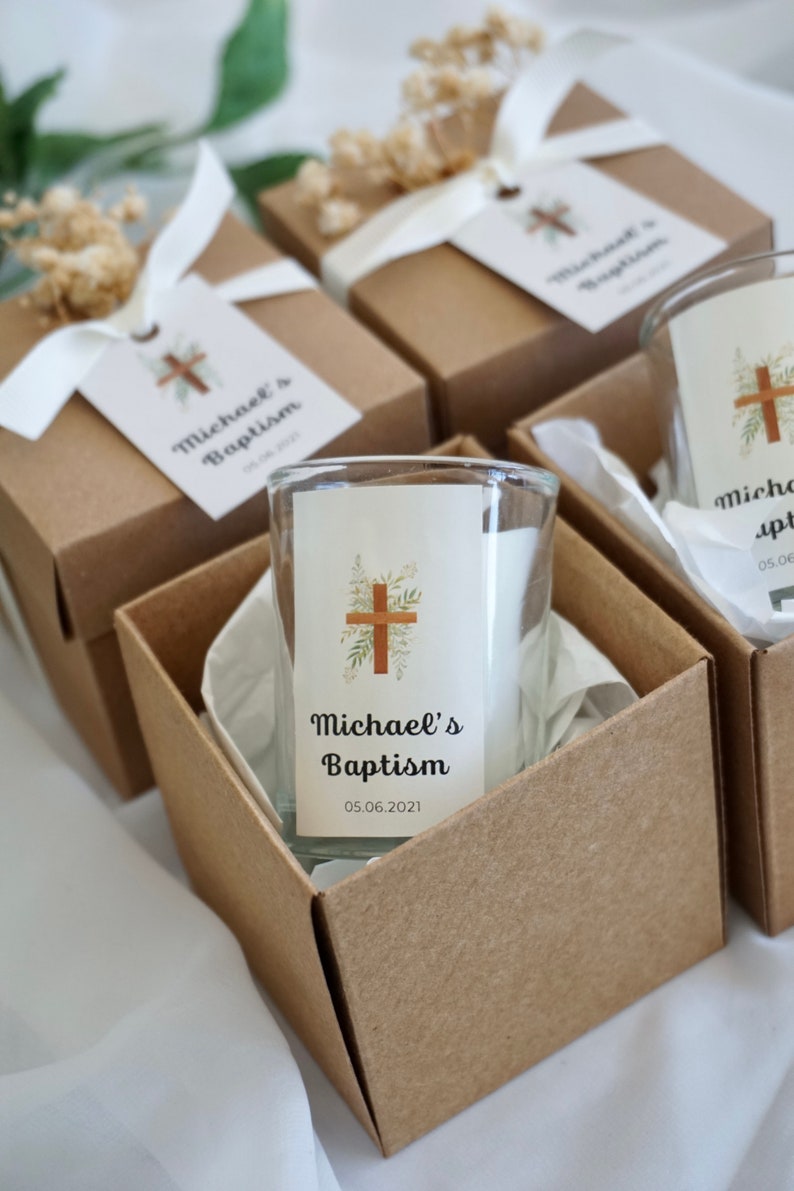 Baptism Souvenirs for Guests Baptism Party Candle Favors - Etsy