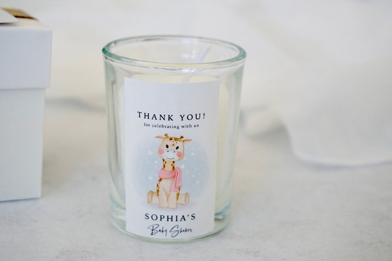 Giraffe Candle Baby Shower Party Favors Jungle Theme Baby - Etsy