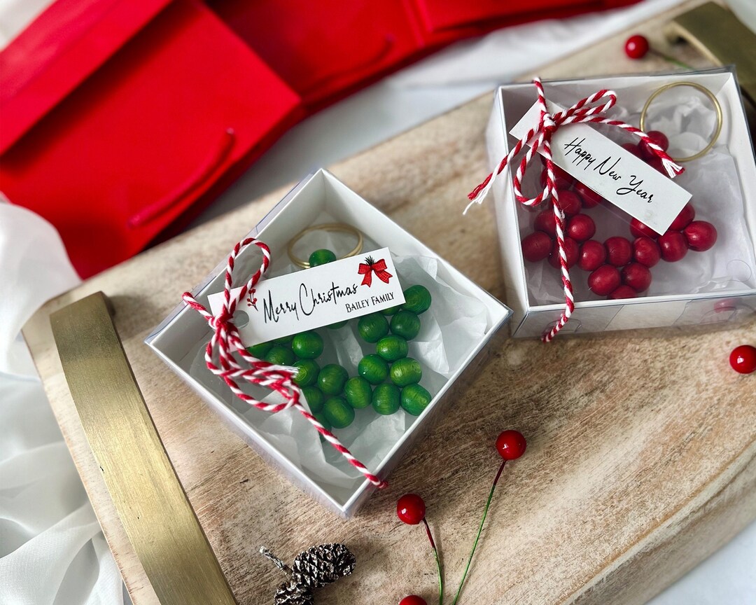 Personalized Christmas Favors, Holiday Favors for Guests, Merry ...