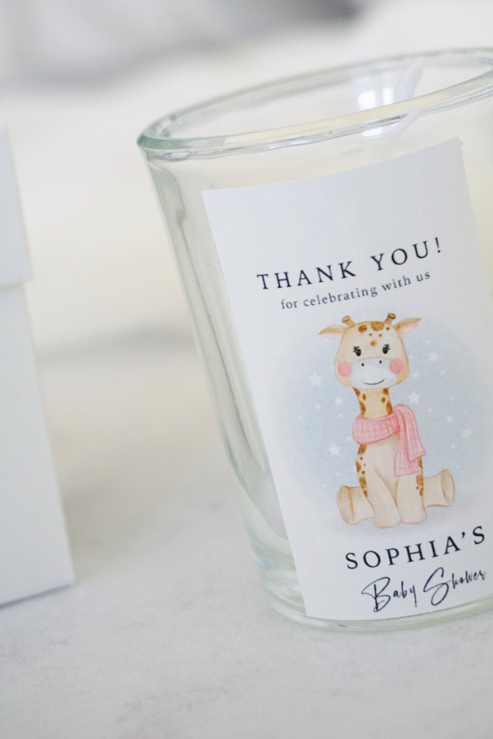 Giraffe Candle Baby Shower Party Favors Jungle Theme Baby - Etsy