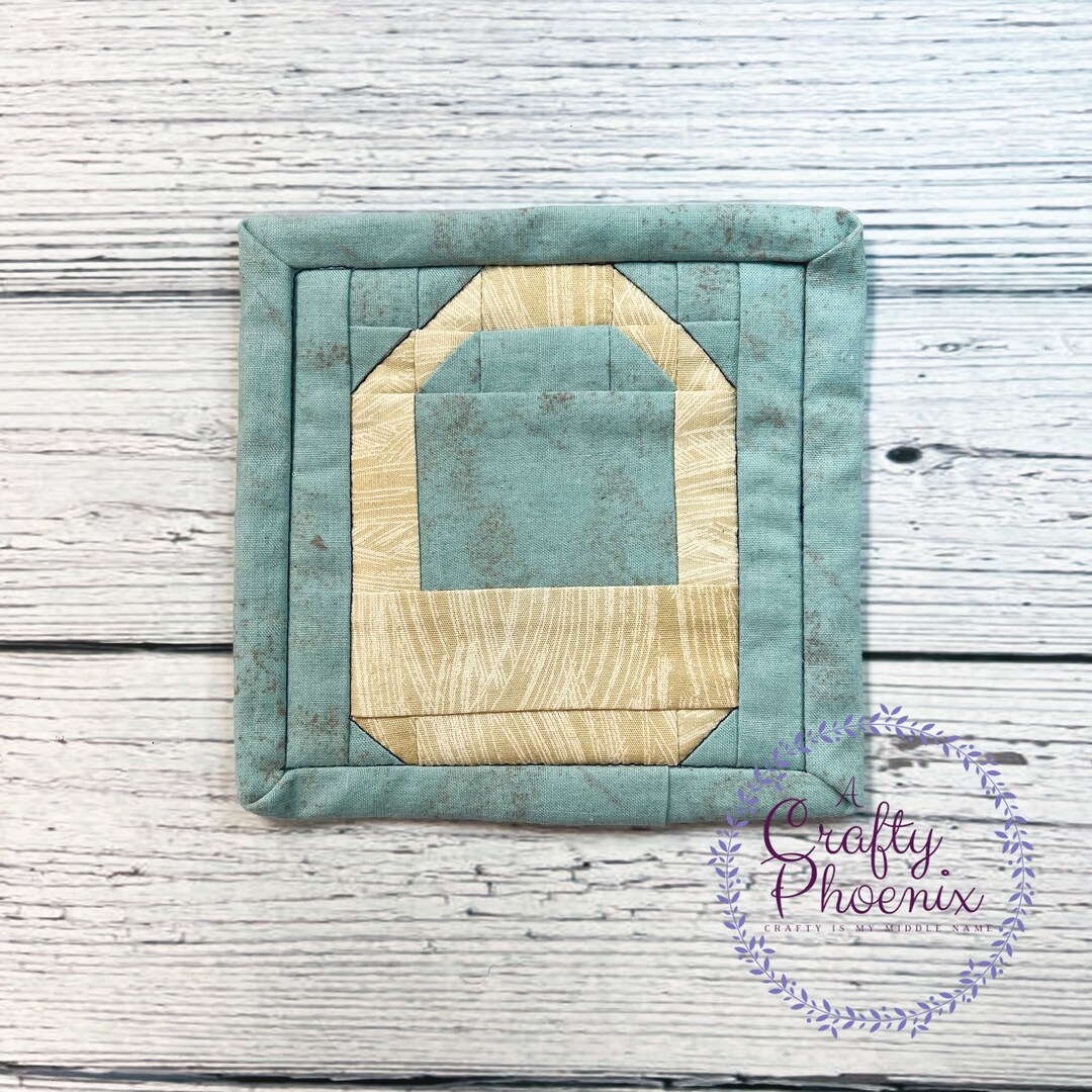 Basket Block PDF Pattern for Mini Quilts, Scrap Fabric Pattern, Easy ...