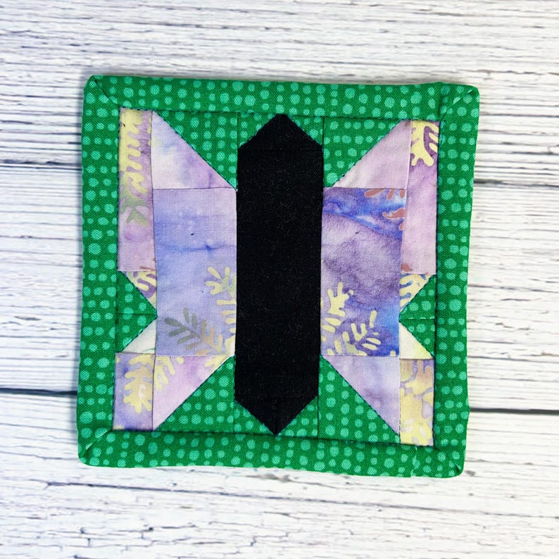 Butterfly Block PDF Pattern for Mini Quilts, Scrap Fabric Pattern, Easy ...