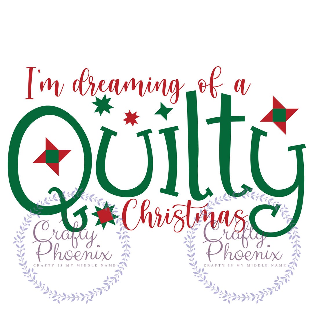 Quilty Christmas SVG: Quilter Gift, Cricut & Silhouette Cut File ...