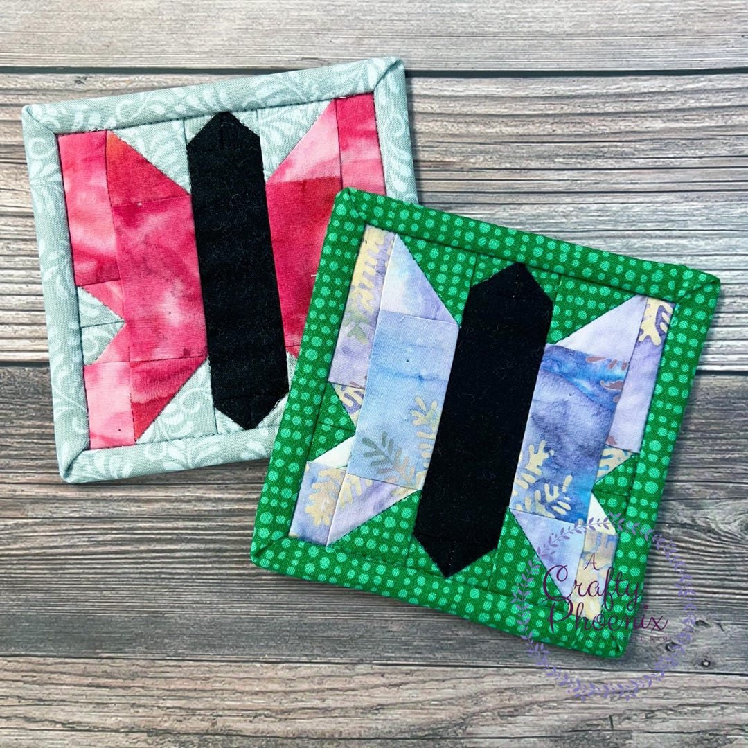 Butterfly Block PDF Pattern for Mini Quilts, Scrap Fabric Pattern, Easy ...