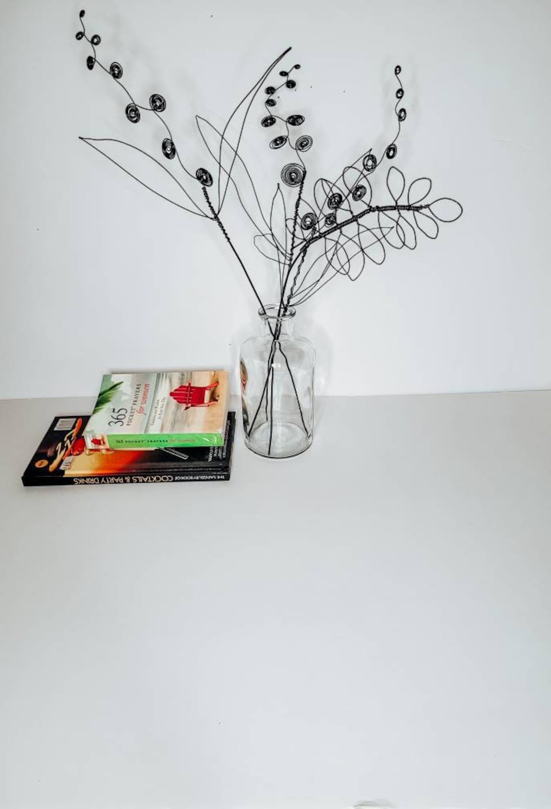 Wire Wall Art,boho Floral Decoration, Wire Art Flower, Wire Flower Wall ...