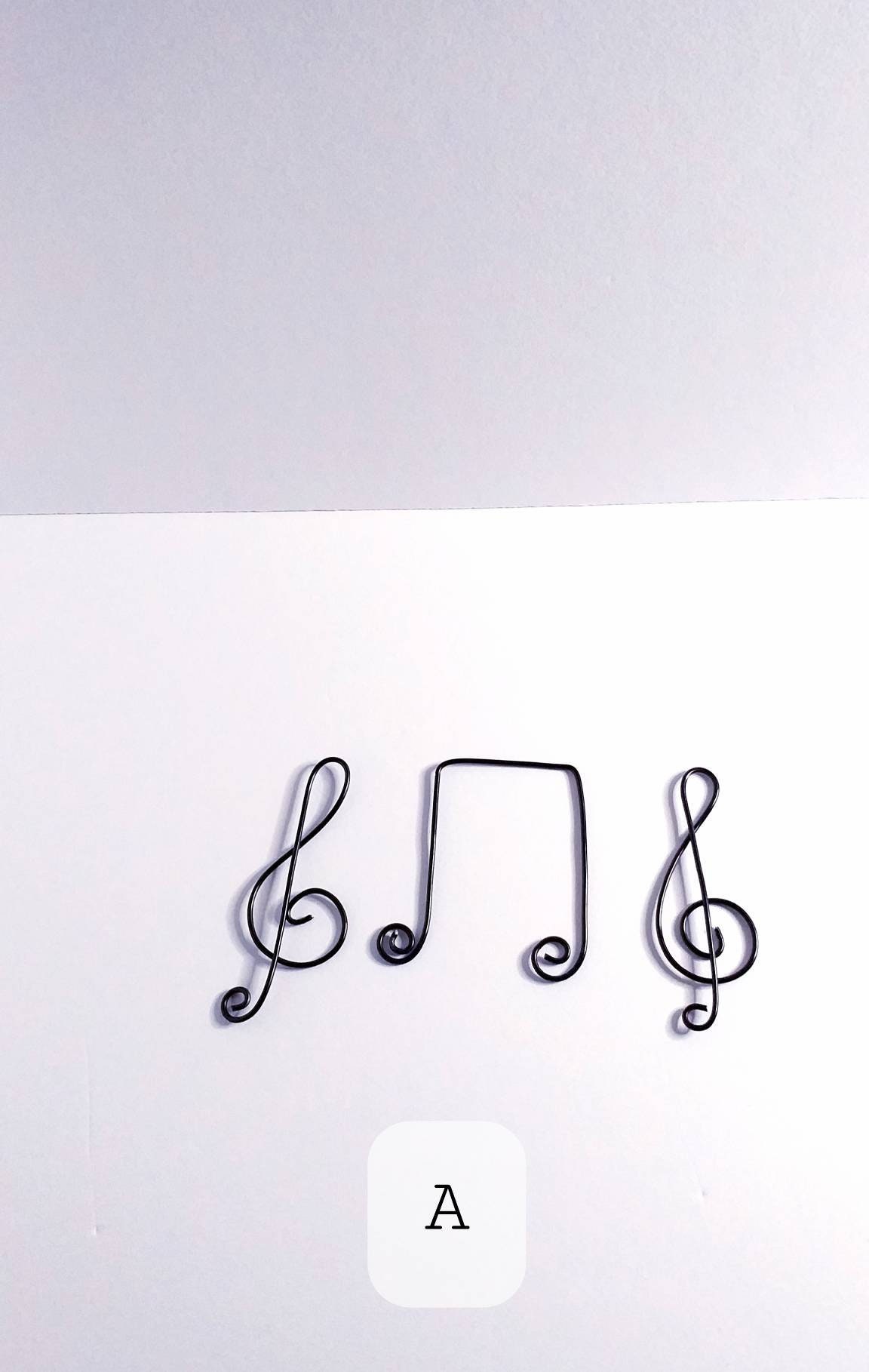 Music Note Wall Signmusic Wire Wall Artwire Musical Art. - Etsy UK