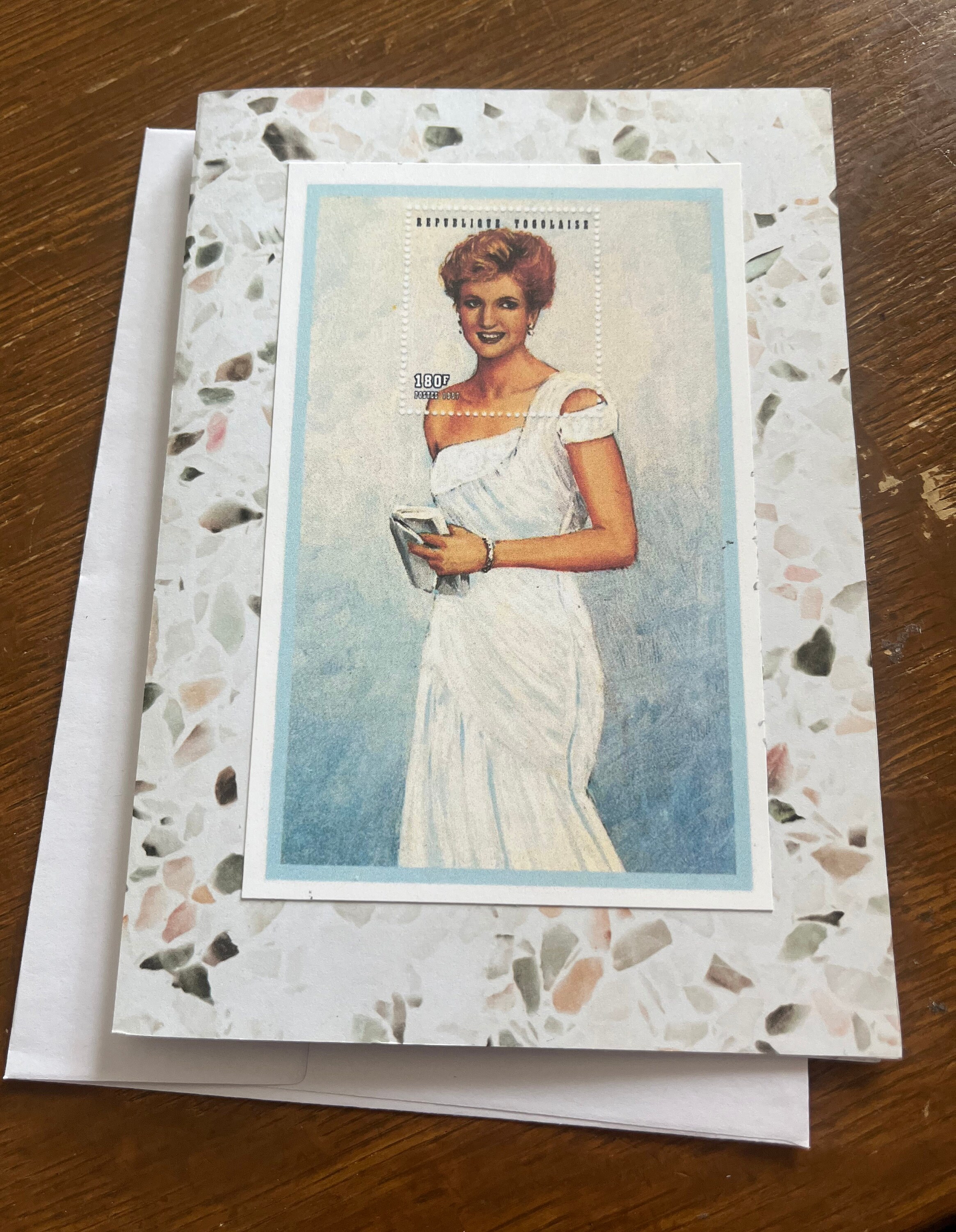 Set of 5 Princess Diana Stamp Cards - Etsy