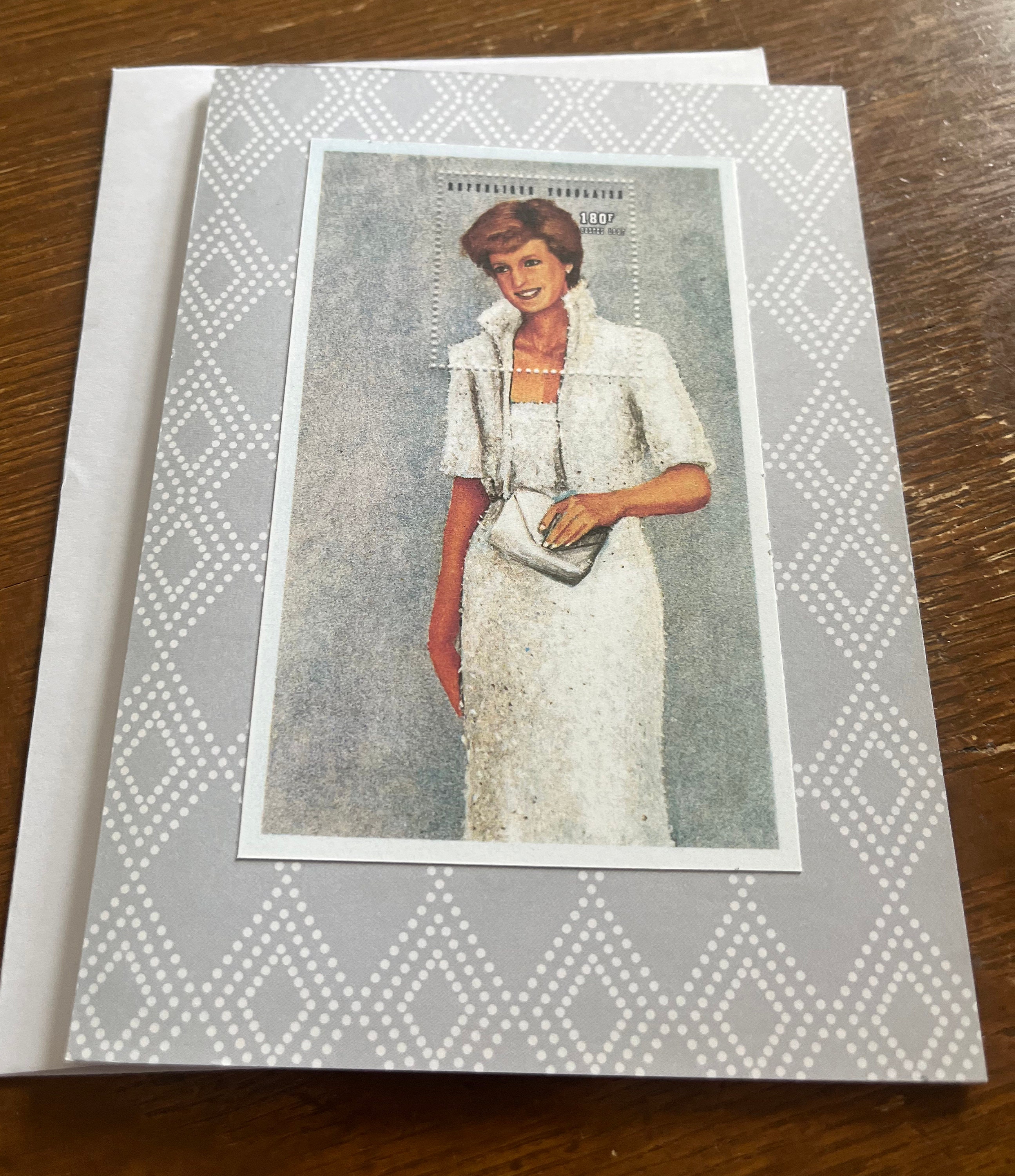 Set of 5 Princess Diana Stamp Cards - Etsy