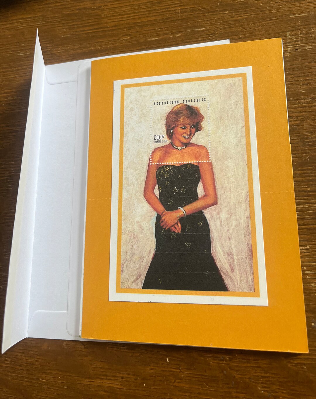 Set of 5 Princess Diana Stamp Cards - Etsy