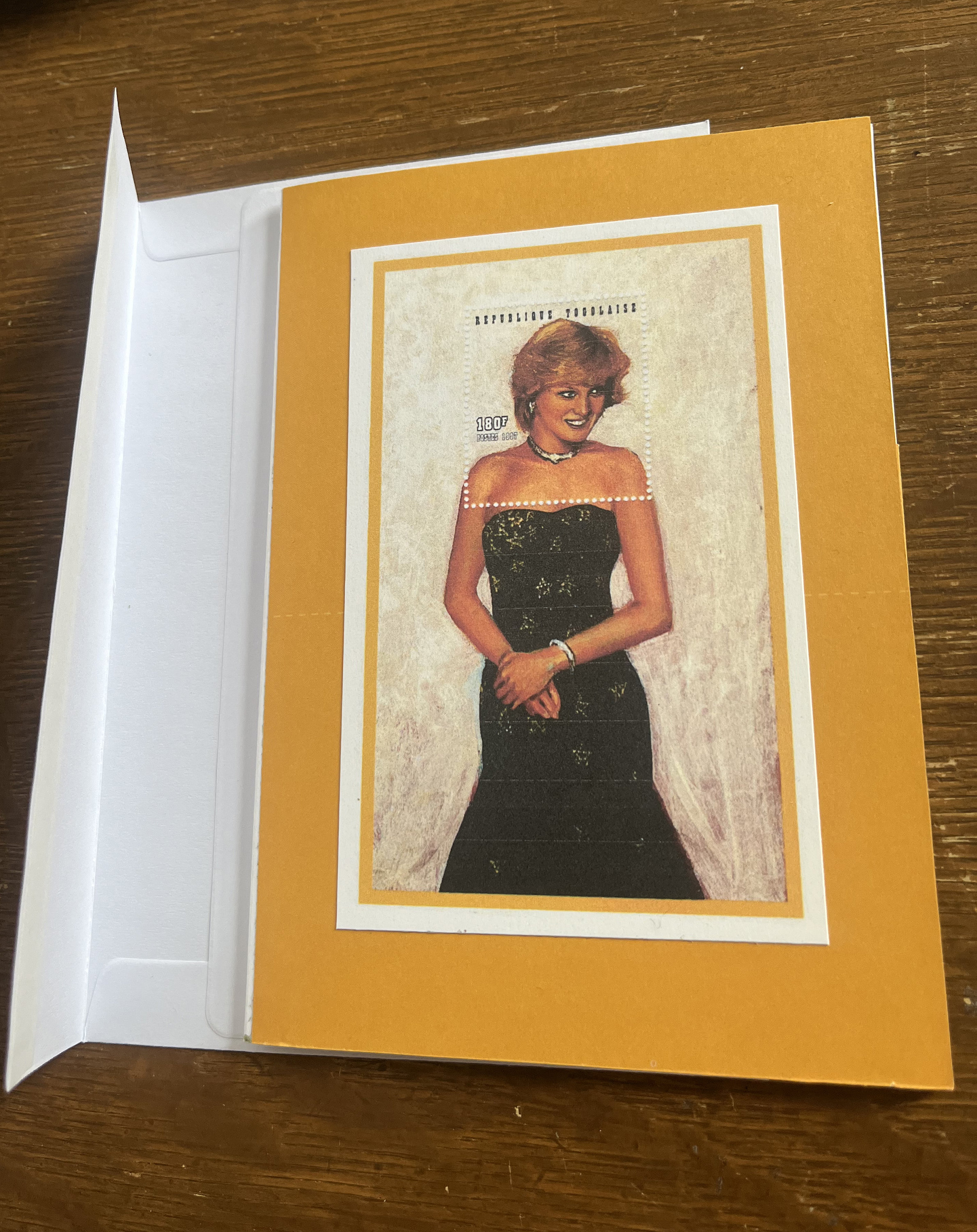 Set of 5 Princess Diana Stamp Cards - Etsy
