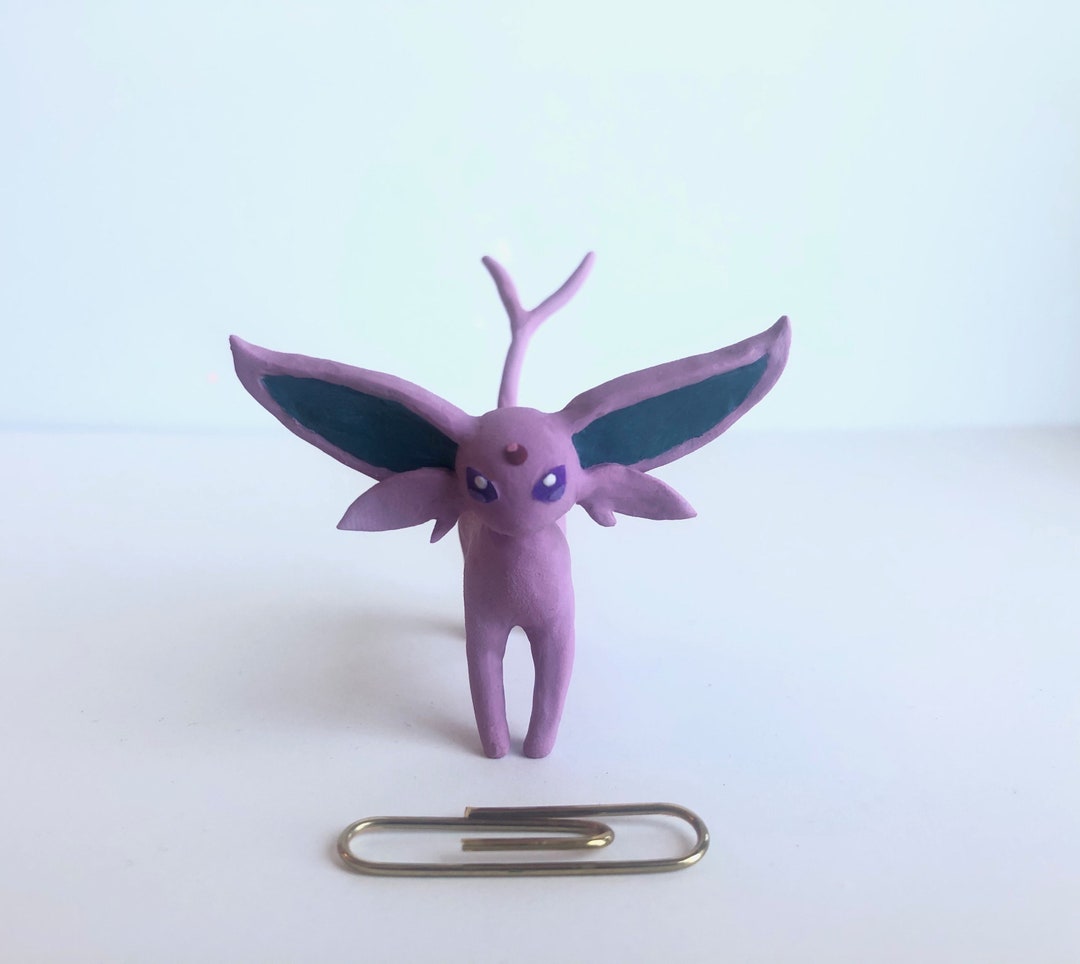 Mini Polymer Clay Espeon Figurine - Etsy