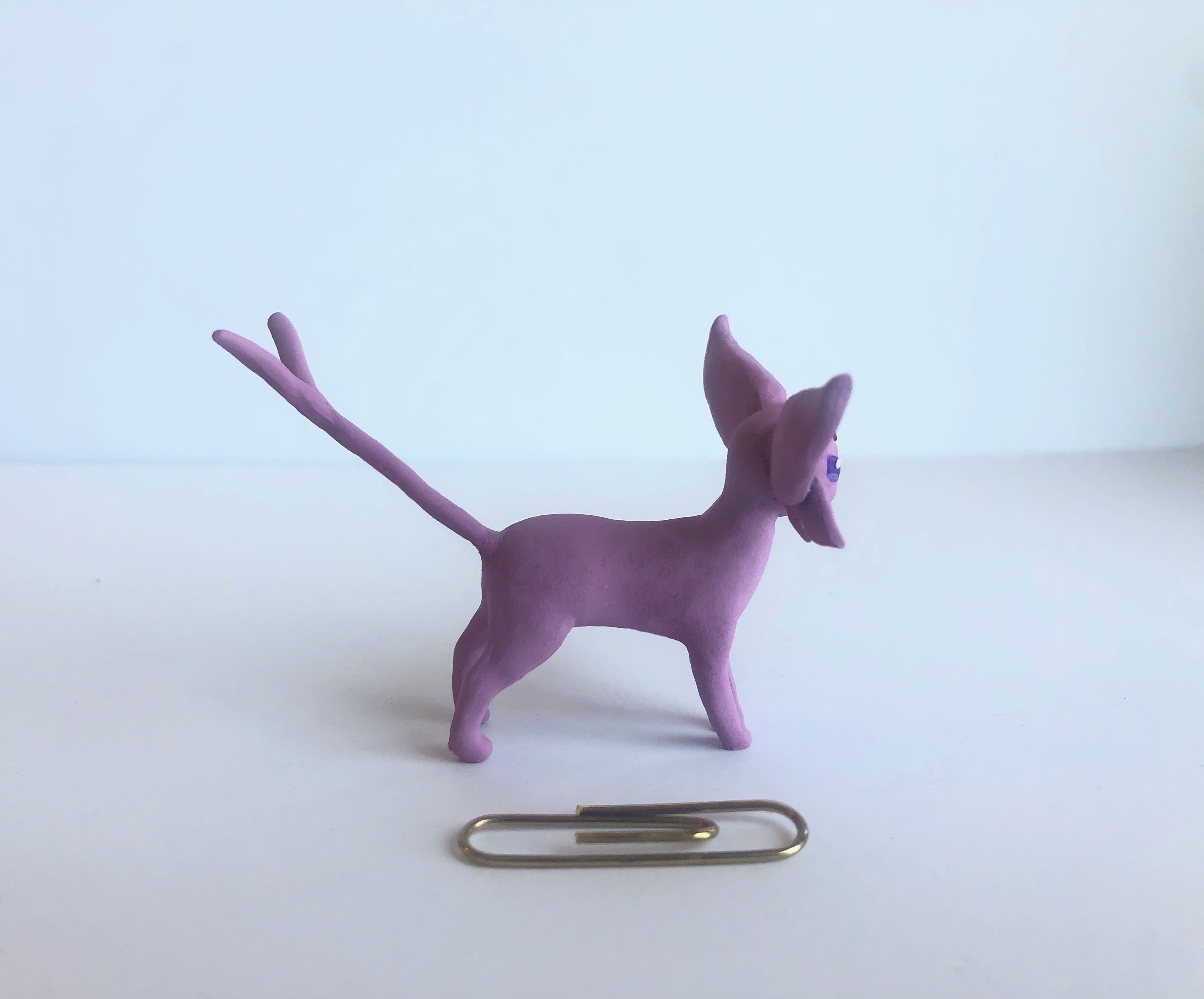 Mini Polymer Clay Espeon Figurine - Etsy