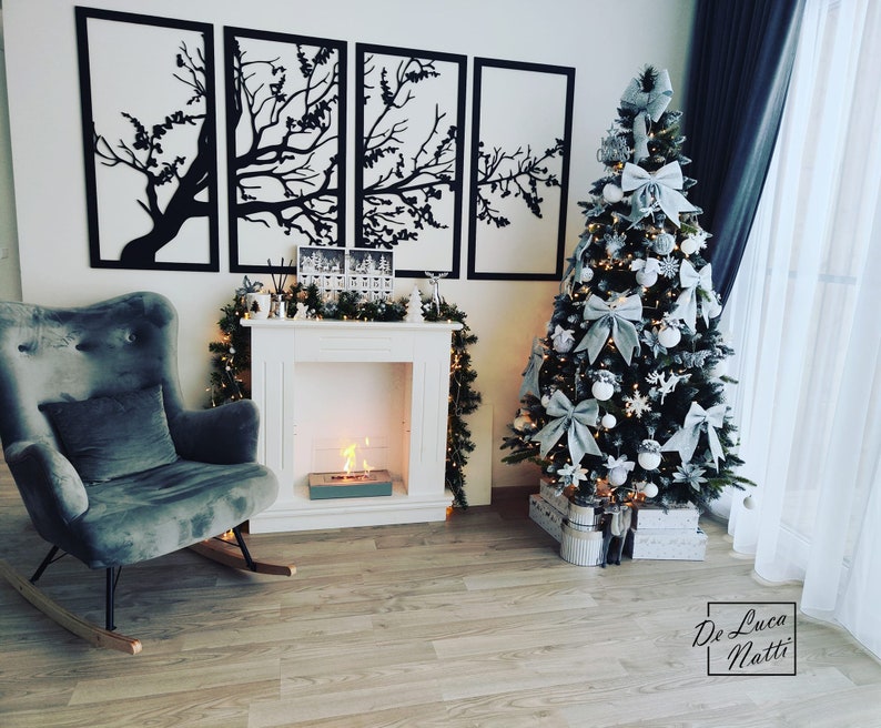 Gray 3.15 Inch 8 Cm Luxury Handmade Christmas Tree Decorations Velvet ...