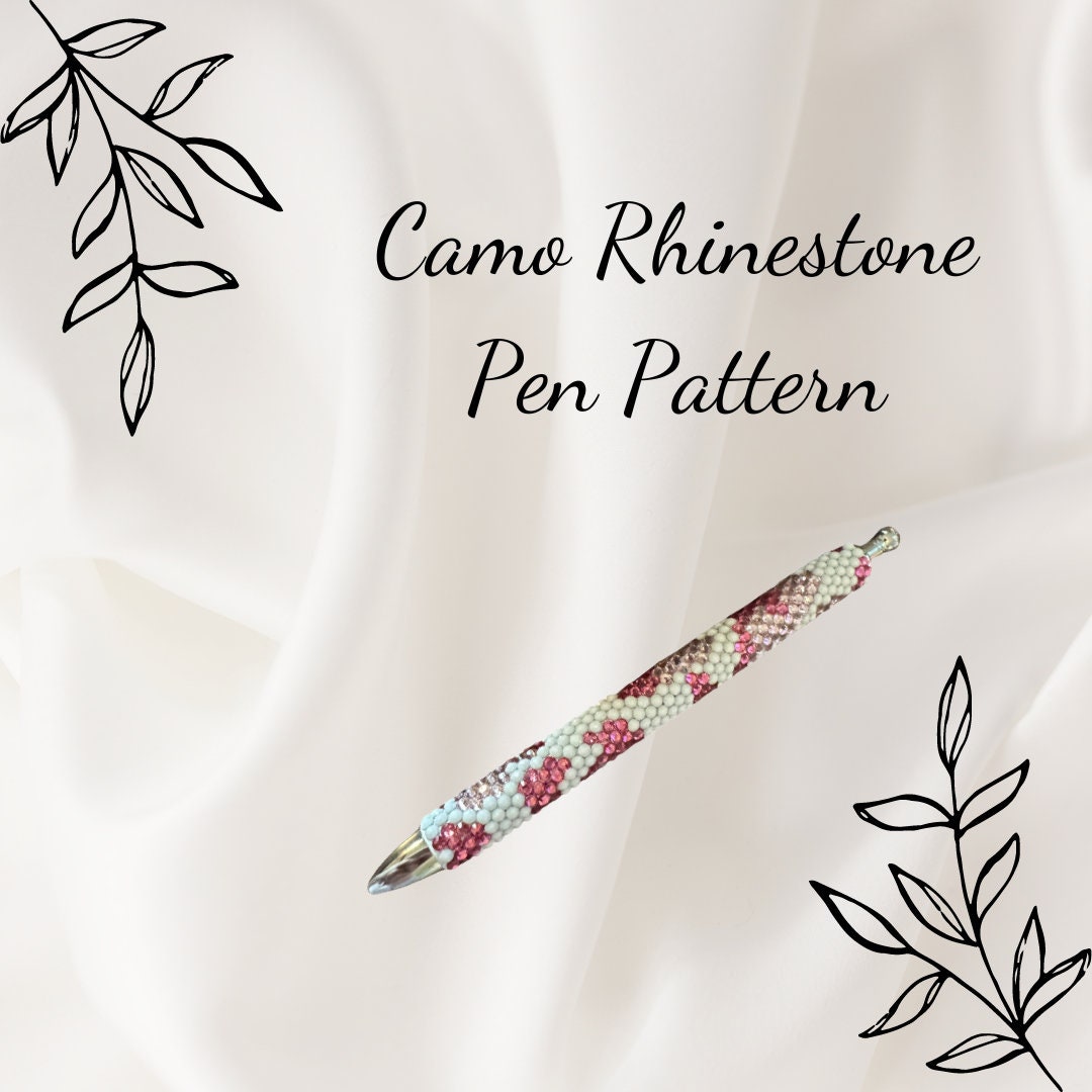 Camo Pen Pattern Template, Rhinestone Pen Pattern, Bling Pattern ...