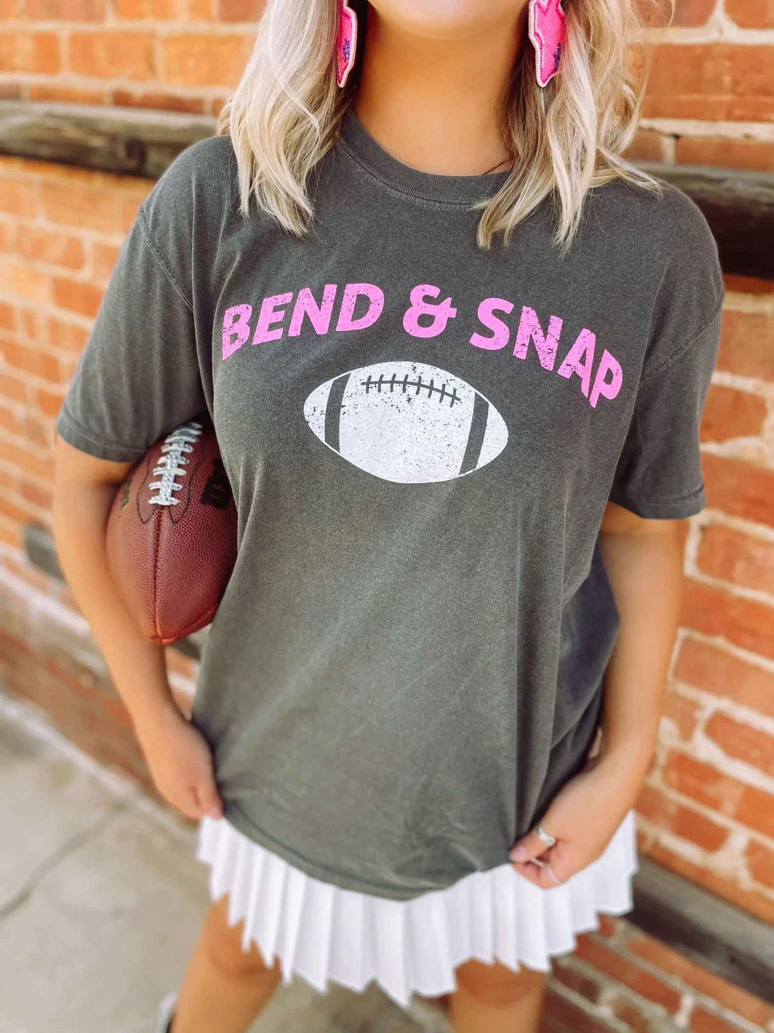 Bend & Snap, Football Graphic T-shirt, Football Season - Etsy