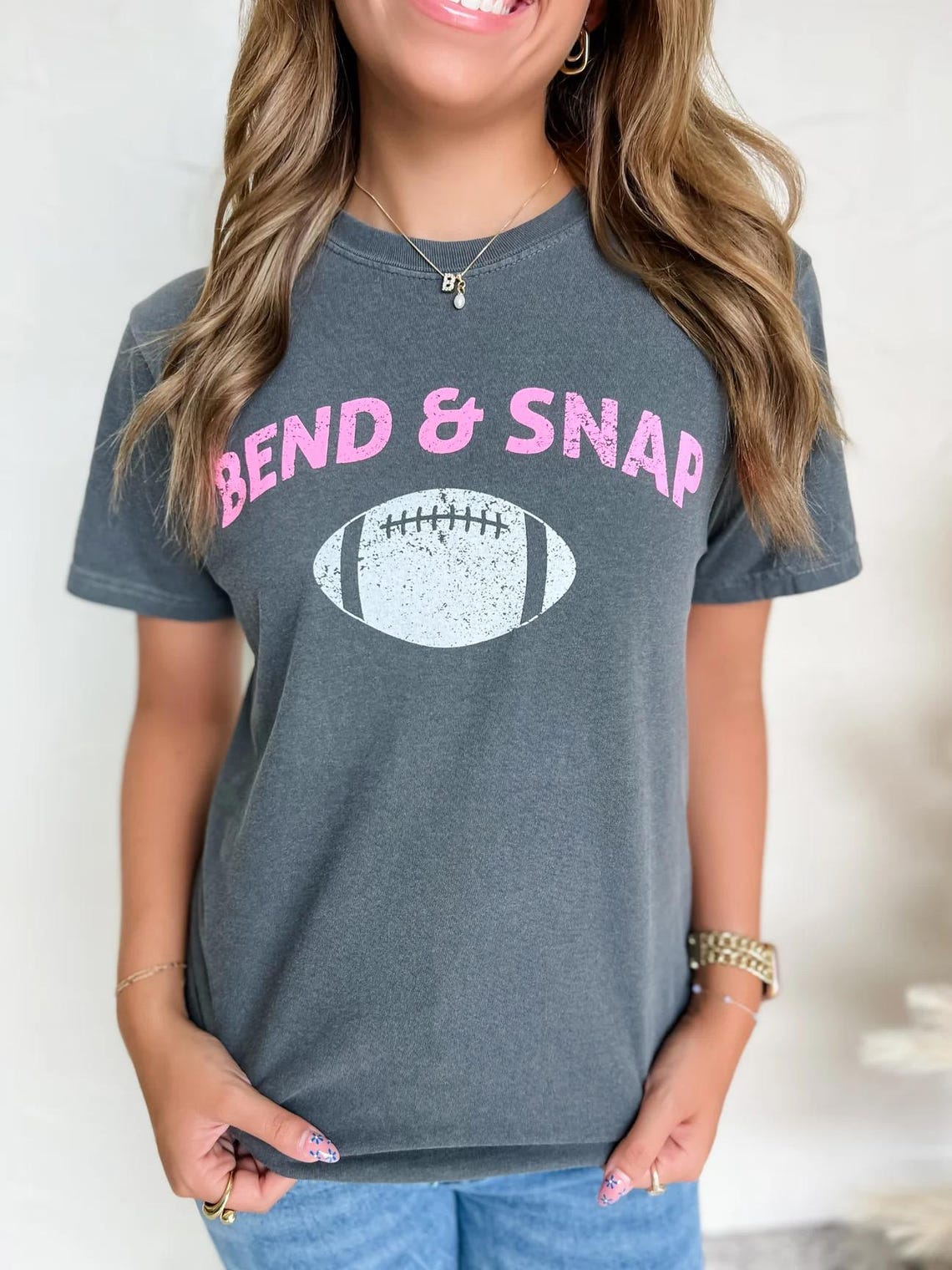 Bend & Snap, Football Graphic T-shirt, Football Season - Etsy