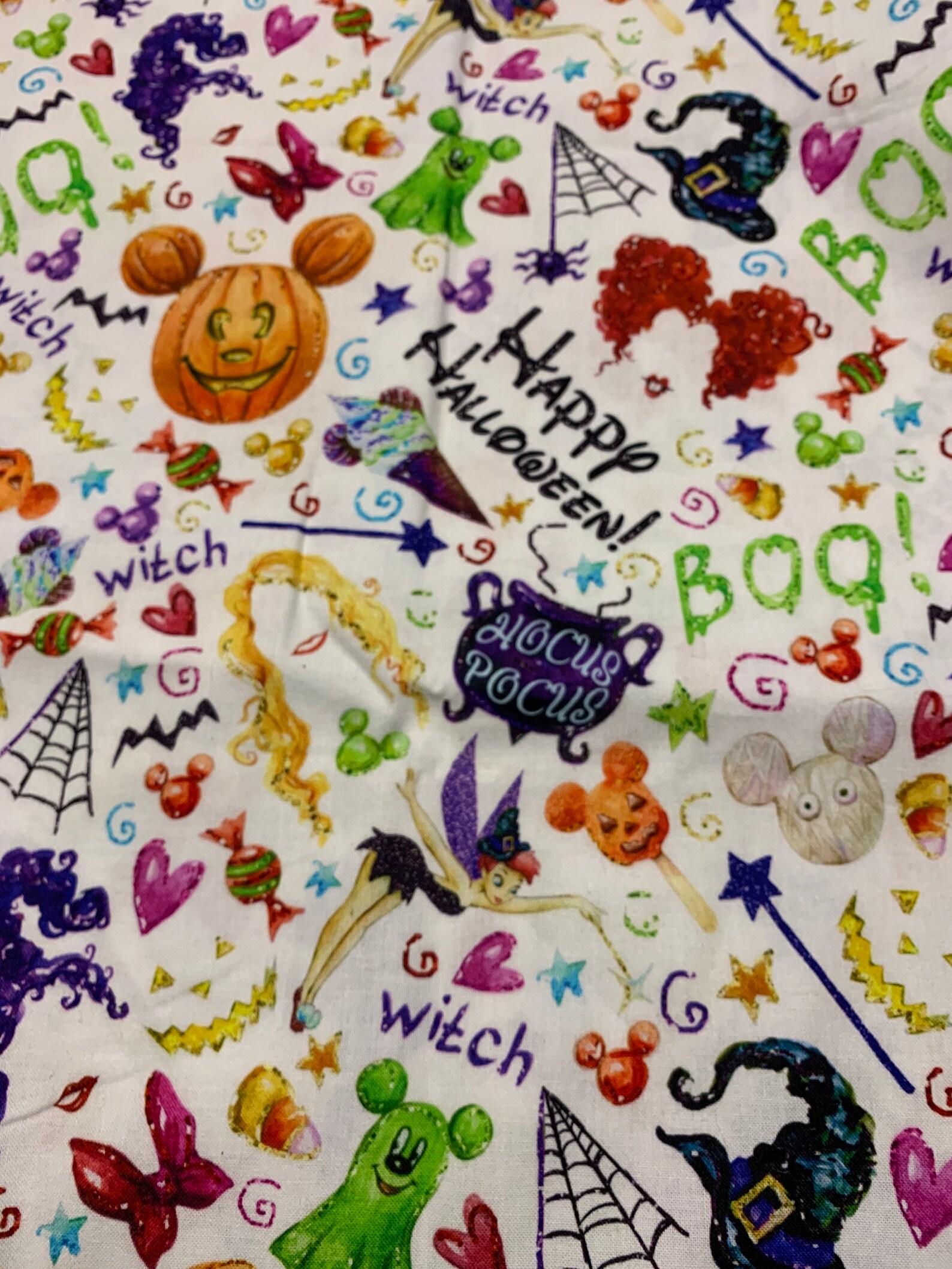 Halloween Disney Hocus Pocus Fabric, Disney Fabric by the Fat Quarter ...