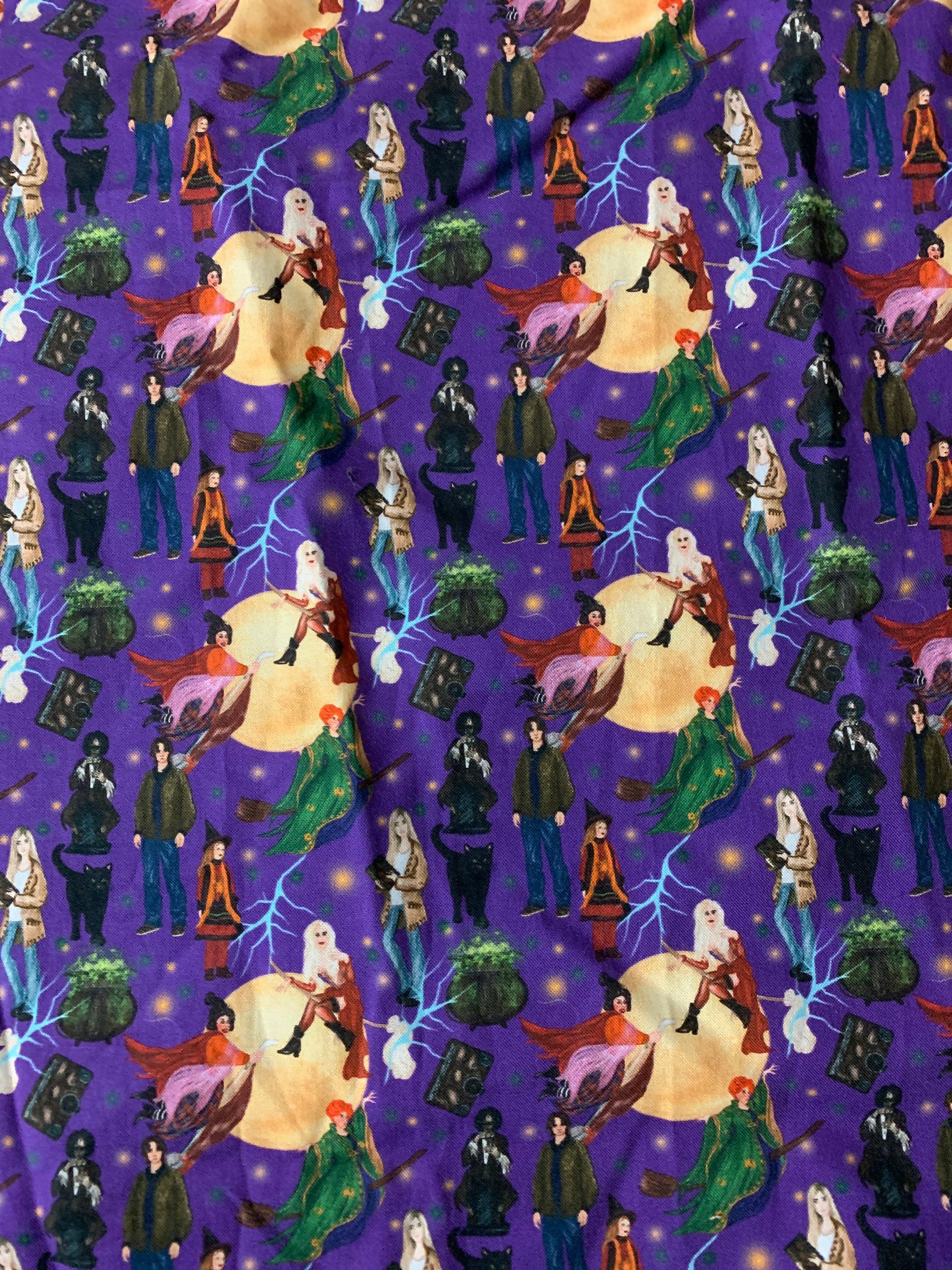 Halloween Disney Hocus Pocus Fabric, Disney Fabric by the Fat Quarter ...